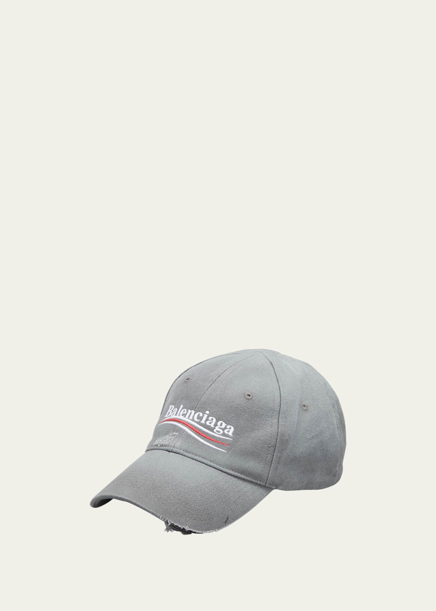 Balenciaga Men's Distressed Political Campaign Baseball Hat - Bergdorf ...