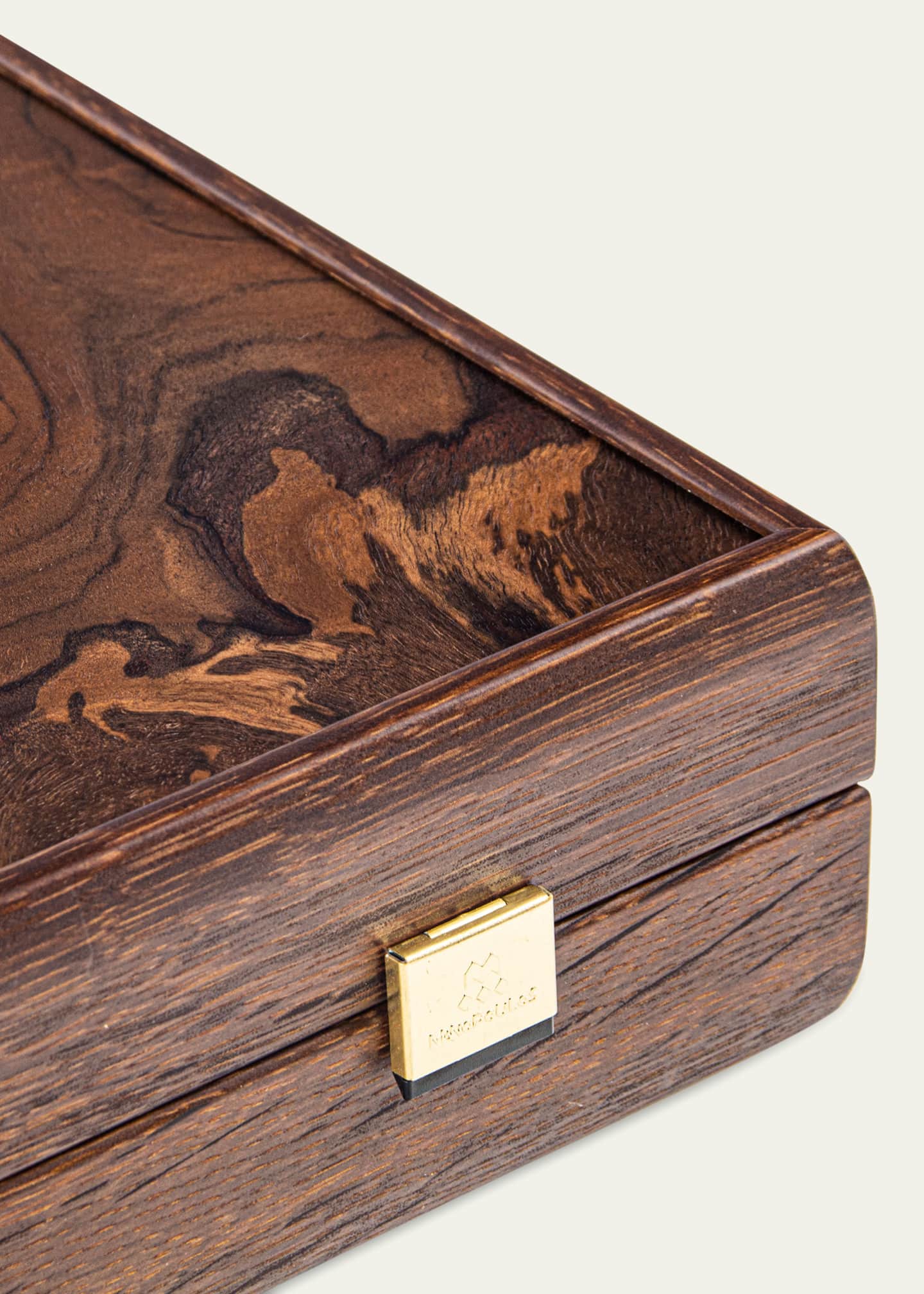 MANOPOULOS Walnut Backgammon Set With Side Racks - Bergdorf Goodman MANOPOULOS Walnut Backgammon Set With Side Racks - Bergdorf Goodman