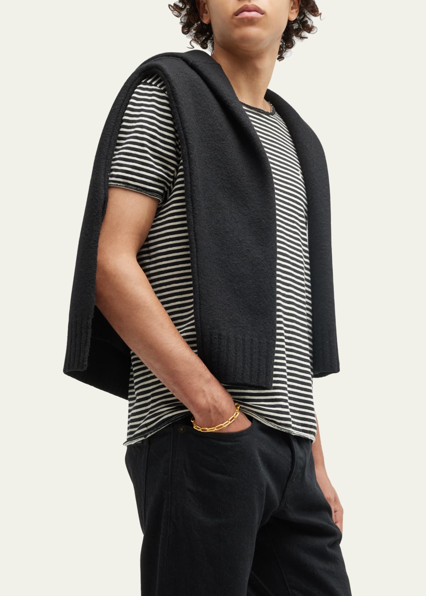 Gurhan Men's Hammered 24K Gold Cable Chain Bracelet - Bergdorf Goodman