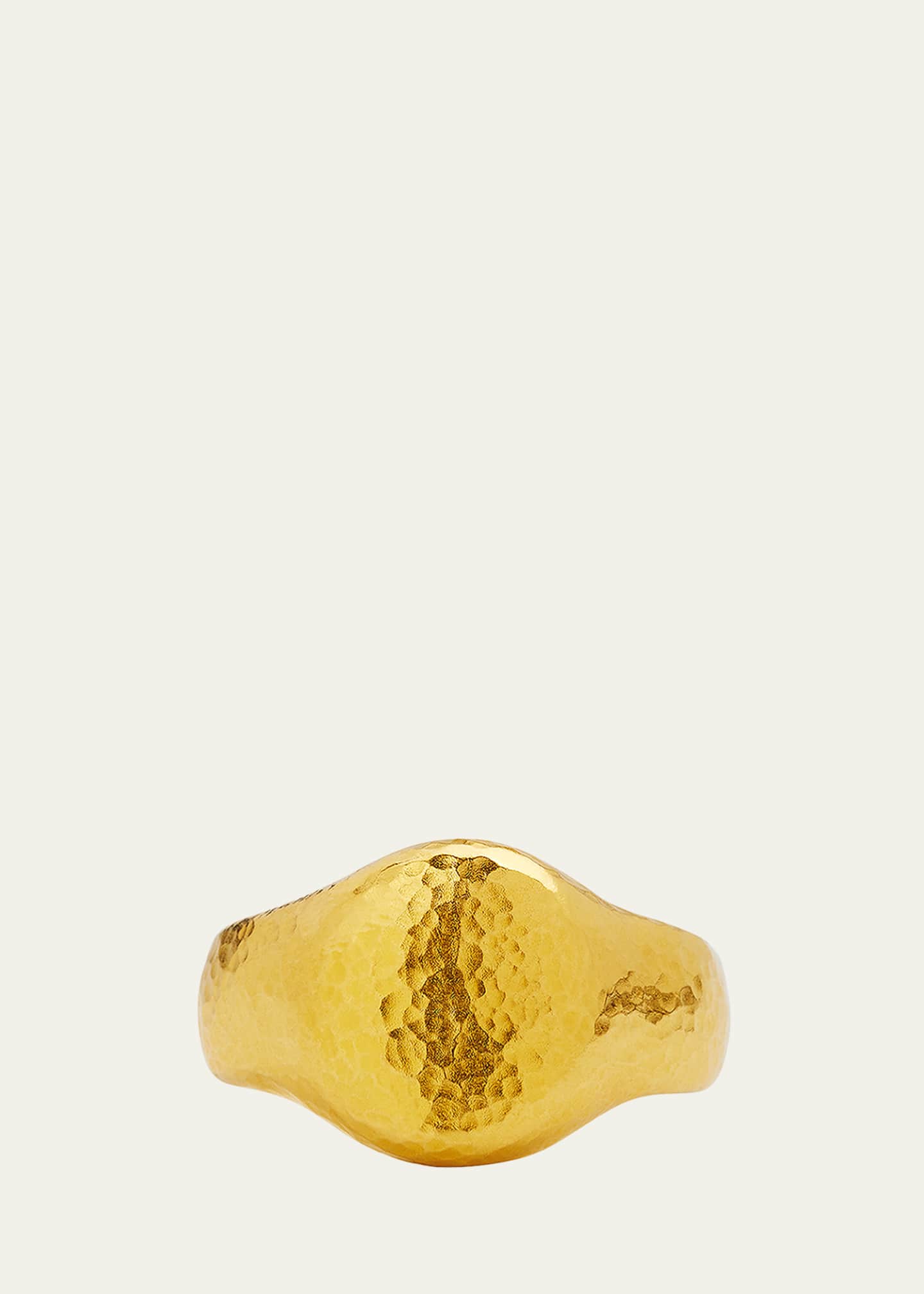 Gurhan Men's Hammered 22K Yellow Gold Signet Ring - Bergdorf Goodman