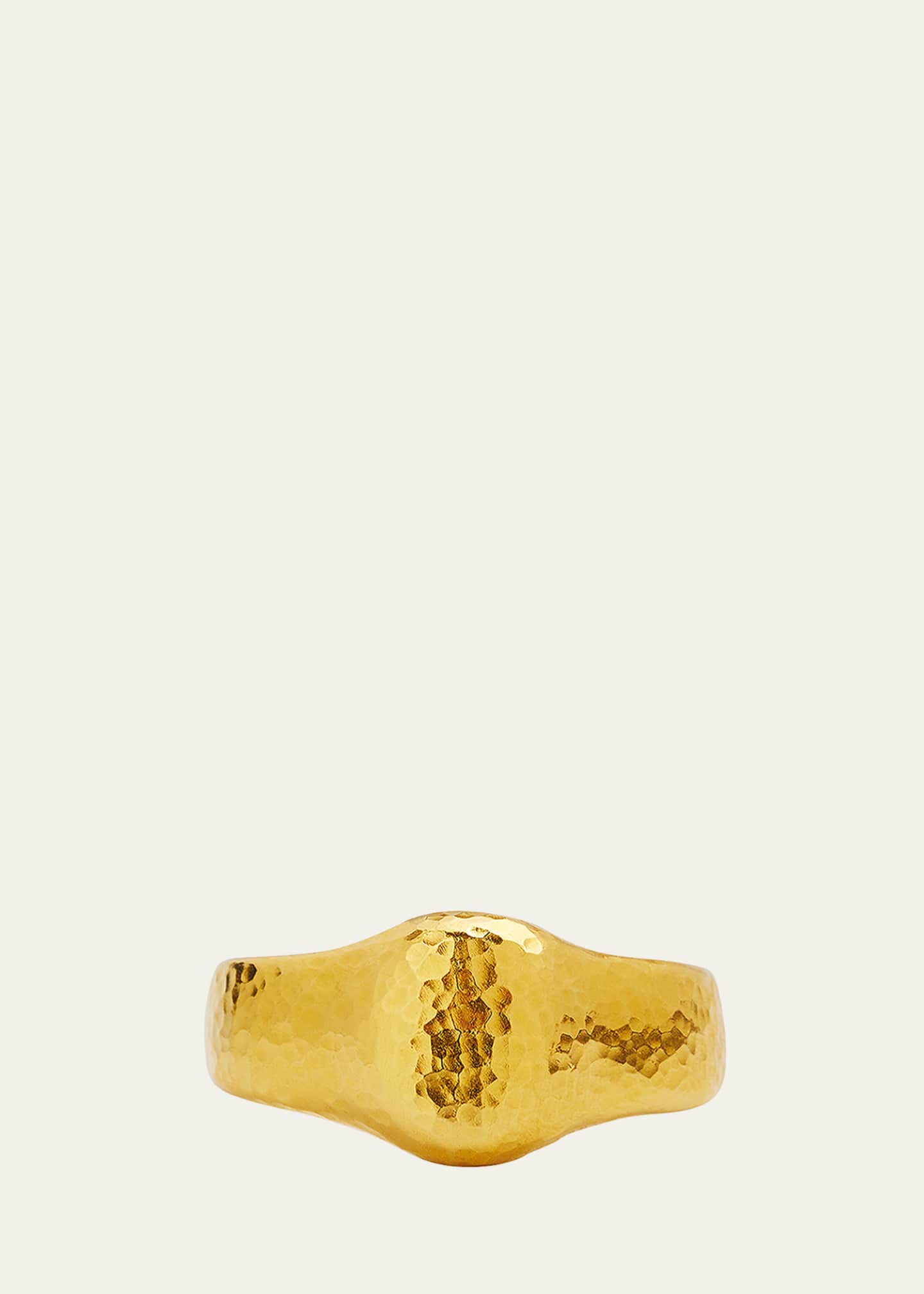 Gurhan Men's Hammered 22K Yellow Gold Signet Ring - Bergdorf Goodman