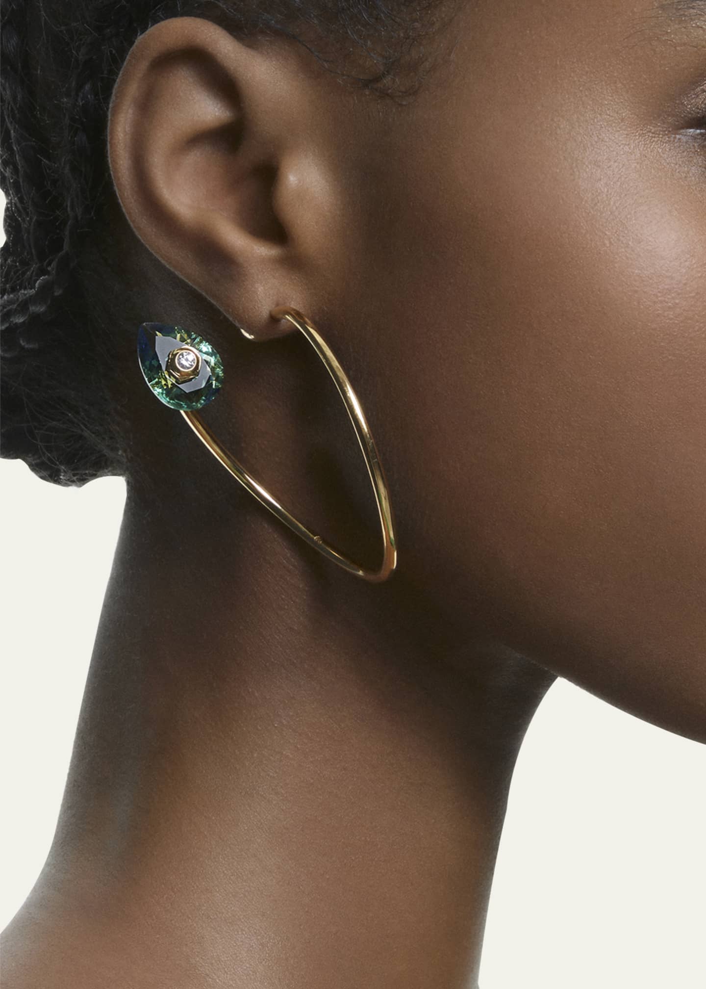 SWAROVSKI Numina Asymmetrical Large Drop Earrings, Multicolor ...