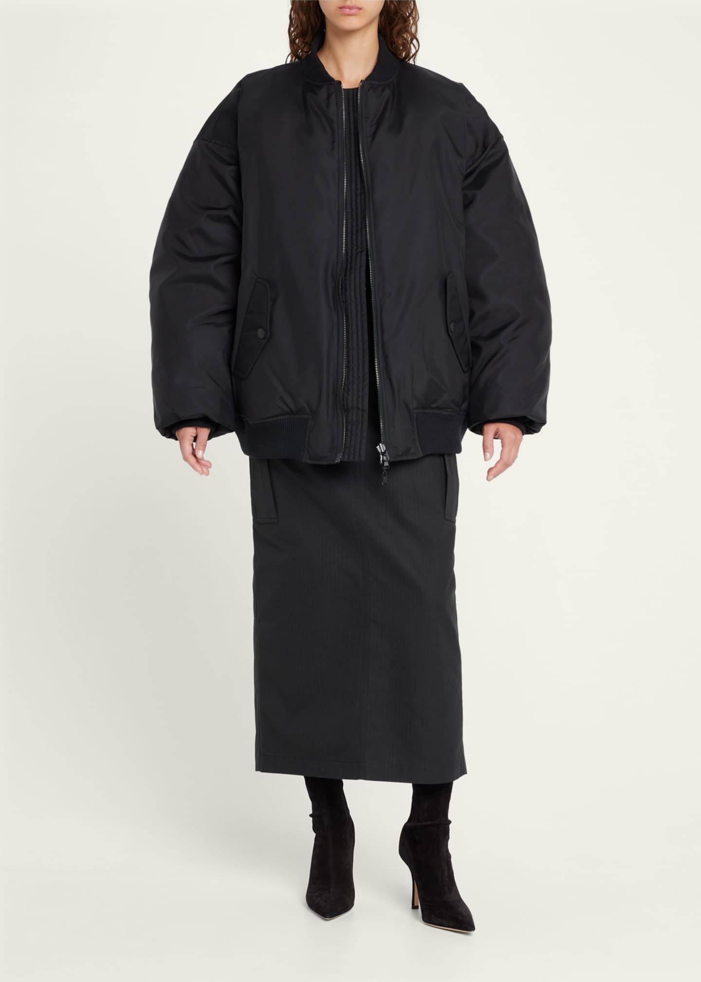 WARDROBE.NYC Nylon Reversible Bomber Jacket - Bergdorf Goodman