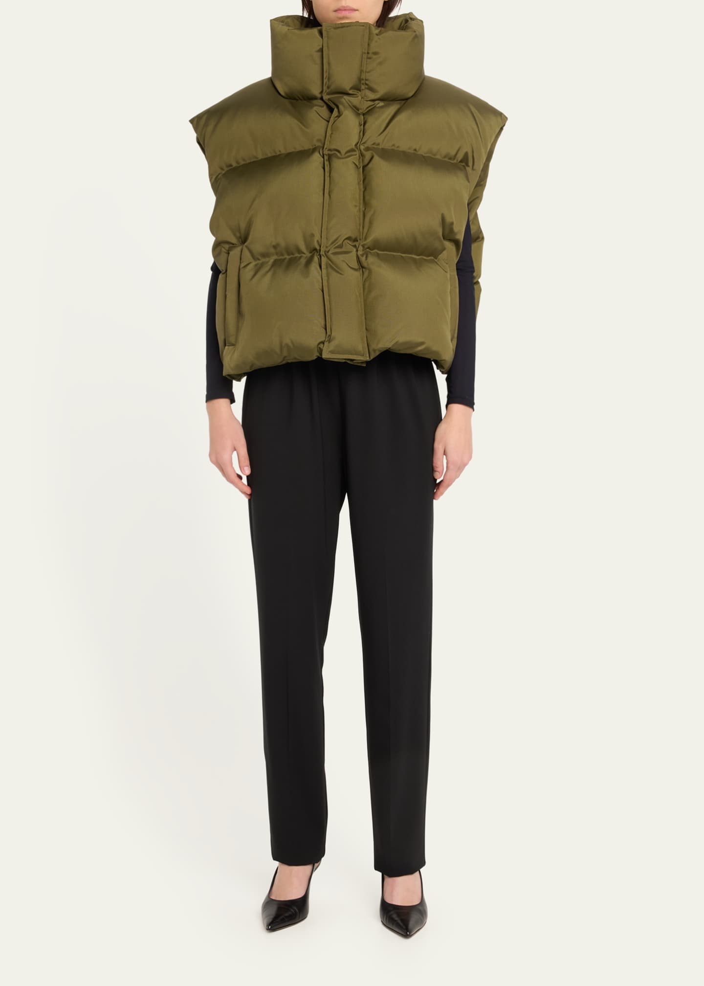 WARDROBE.NYC Oversized Puffer Vest - Bergdorf Goodman