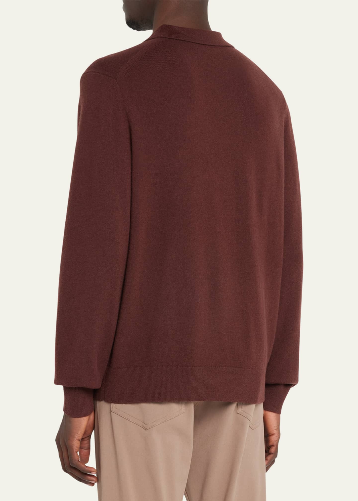 Theory Men's Toby Wool-Cashmere Polo Shirt - Bergdorf Goodman