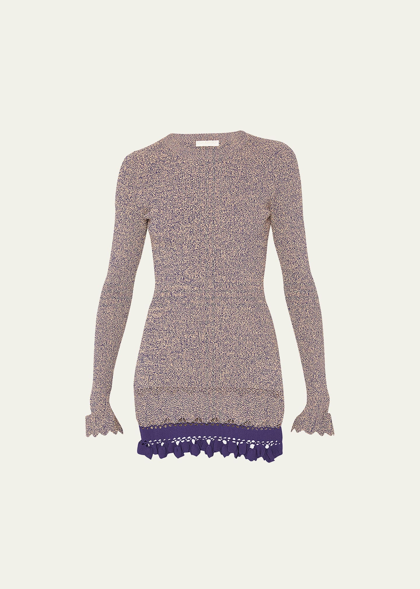 Ulla Johnson Katja Long Sleeve Laser-Cut Trim Tunic - Bergdorf Goodman