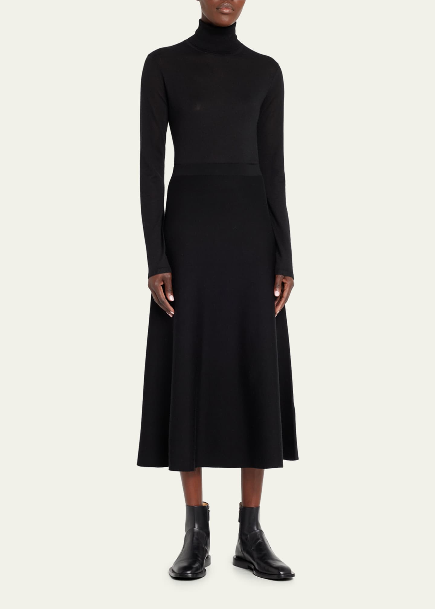 Gabriela Hearst Freddie Midi Wool-Cashmere Skirt - Bergdorf Goodman