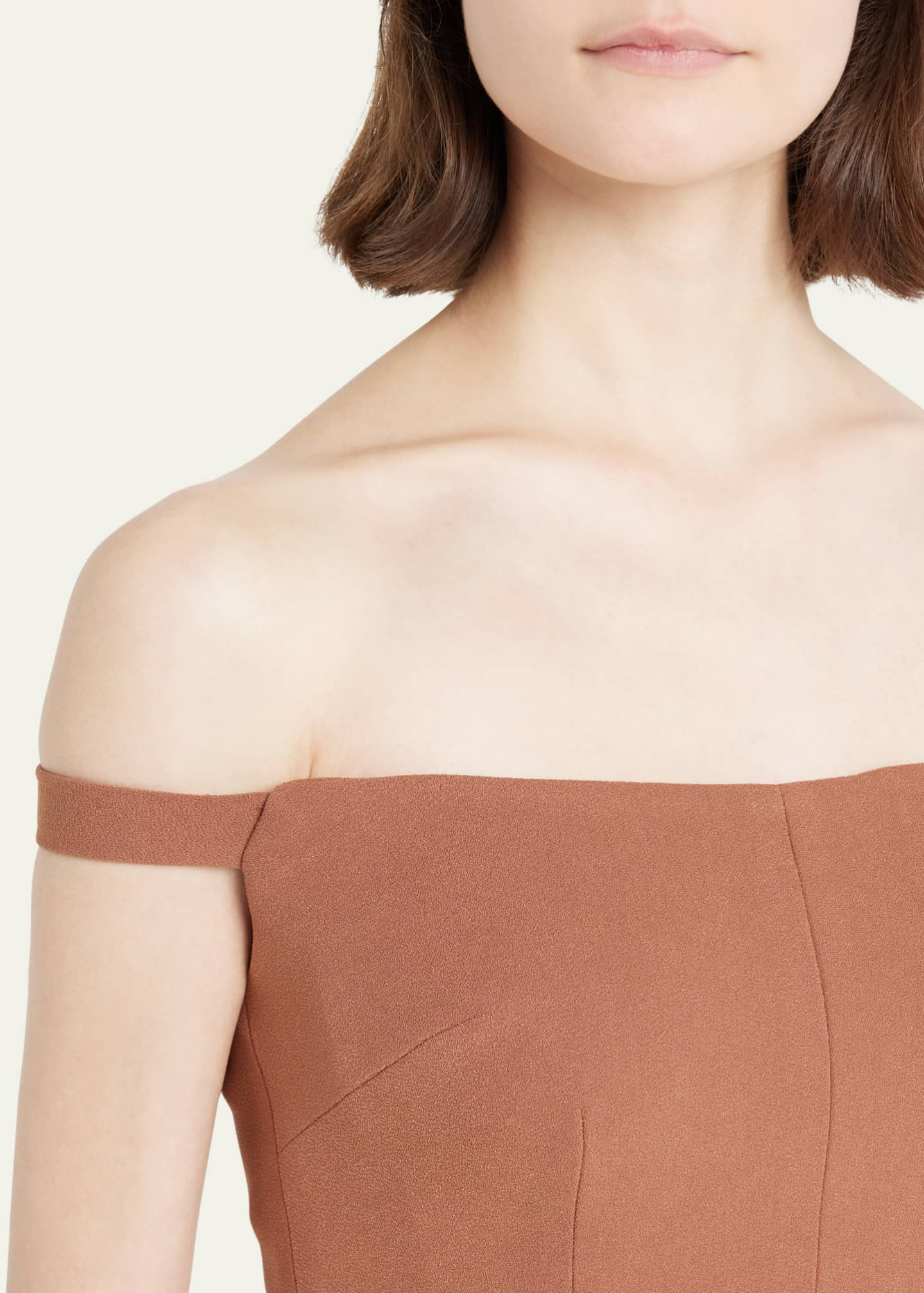 Alex Perry Off-the-Shoulder Crepe Body-Con Dress - Bergdorf Goodman