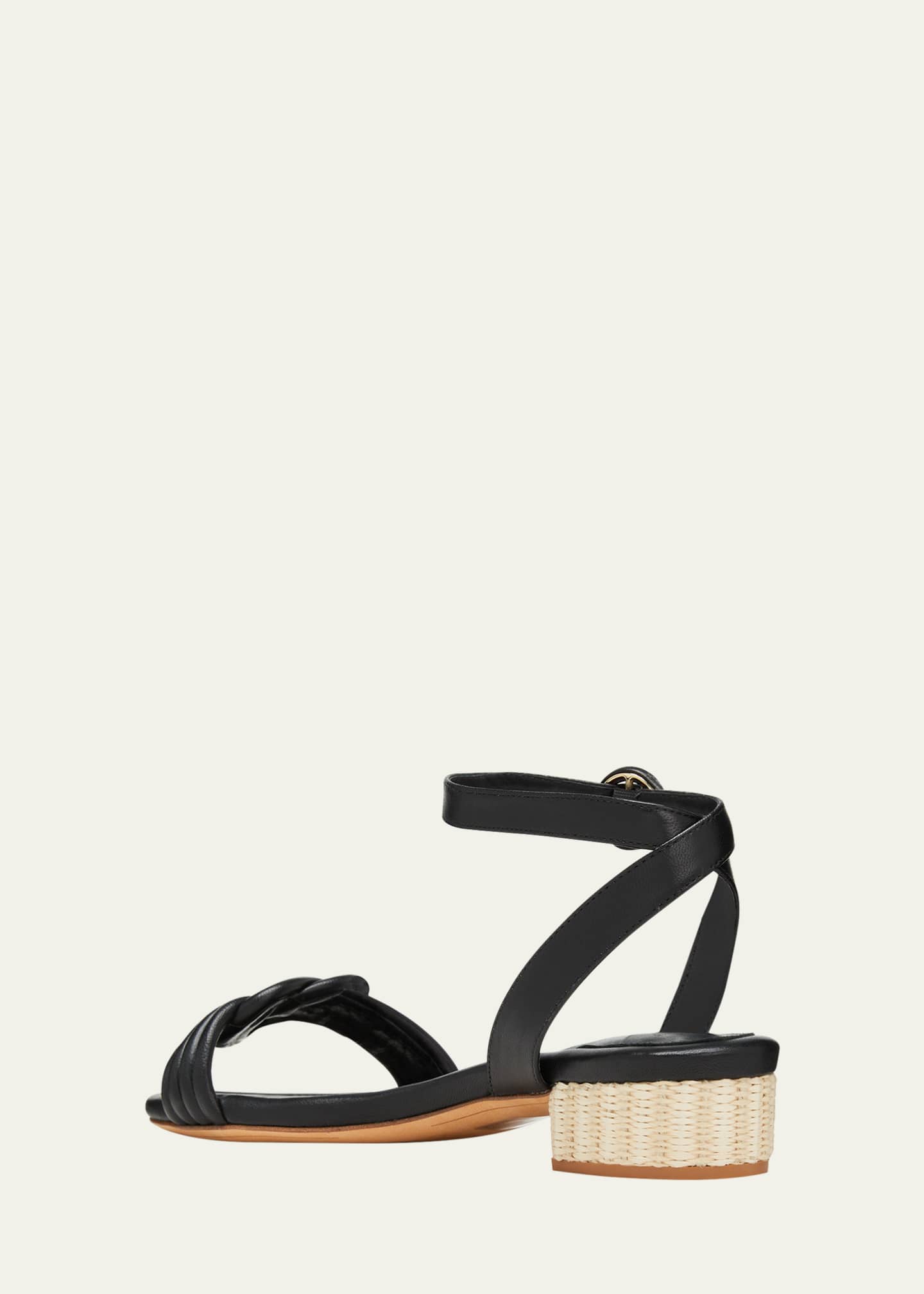 Alexandre Birman Vicky Leather Knot Sandals - Bergdorf Goodman