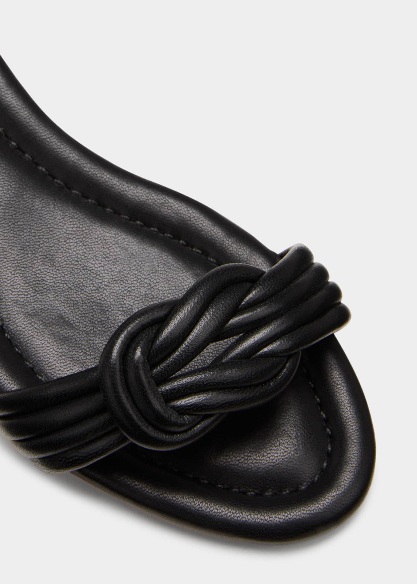 Alexandre Birman Vicky Leather Knot Sandals - Bergdorf Goodman