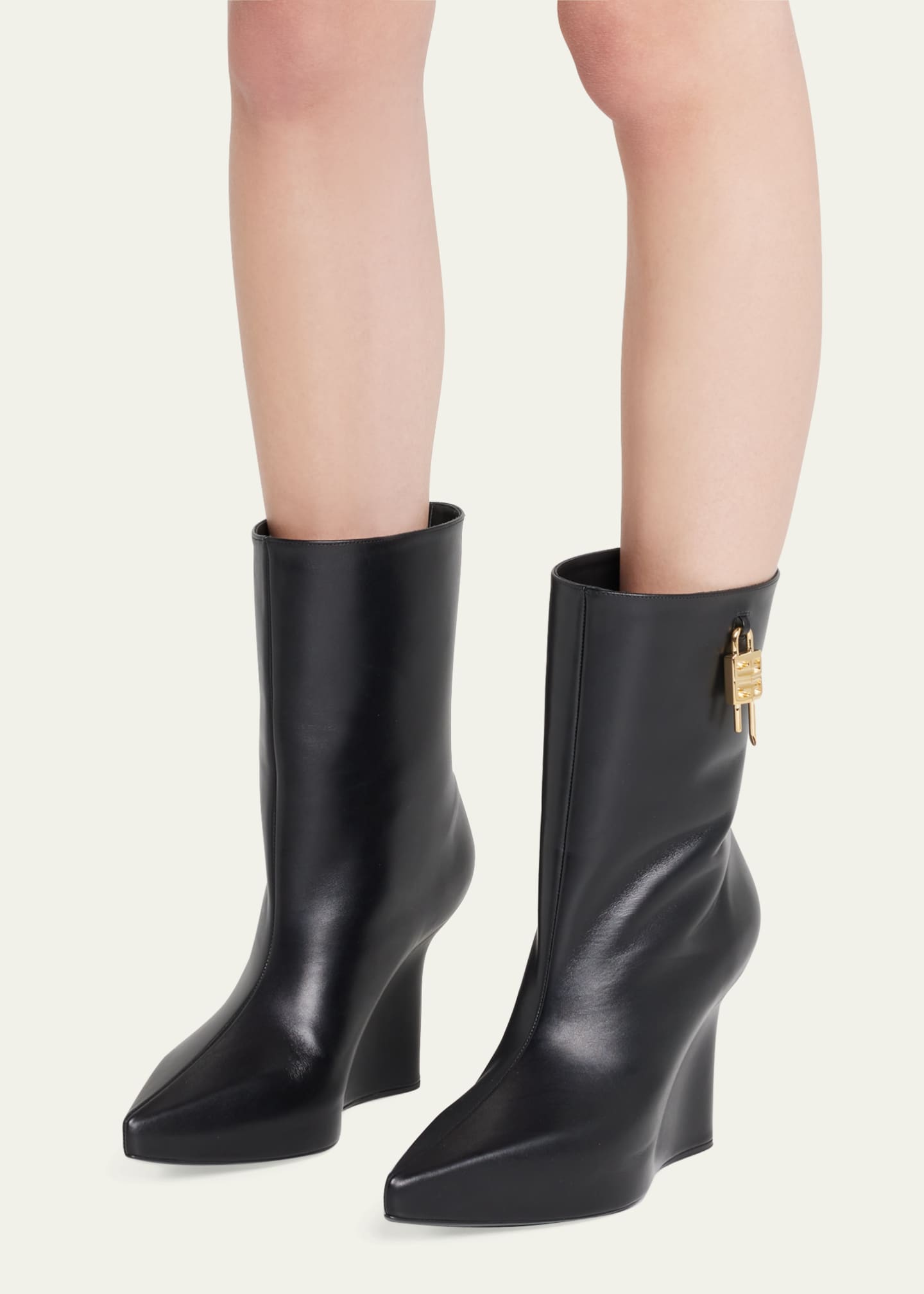 Givenchy G Lock Leather Ankle Boots - Bergdorf Goodman