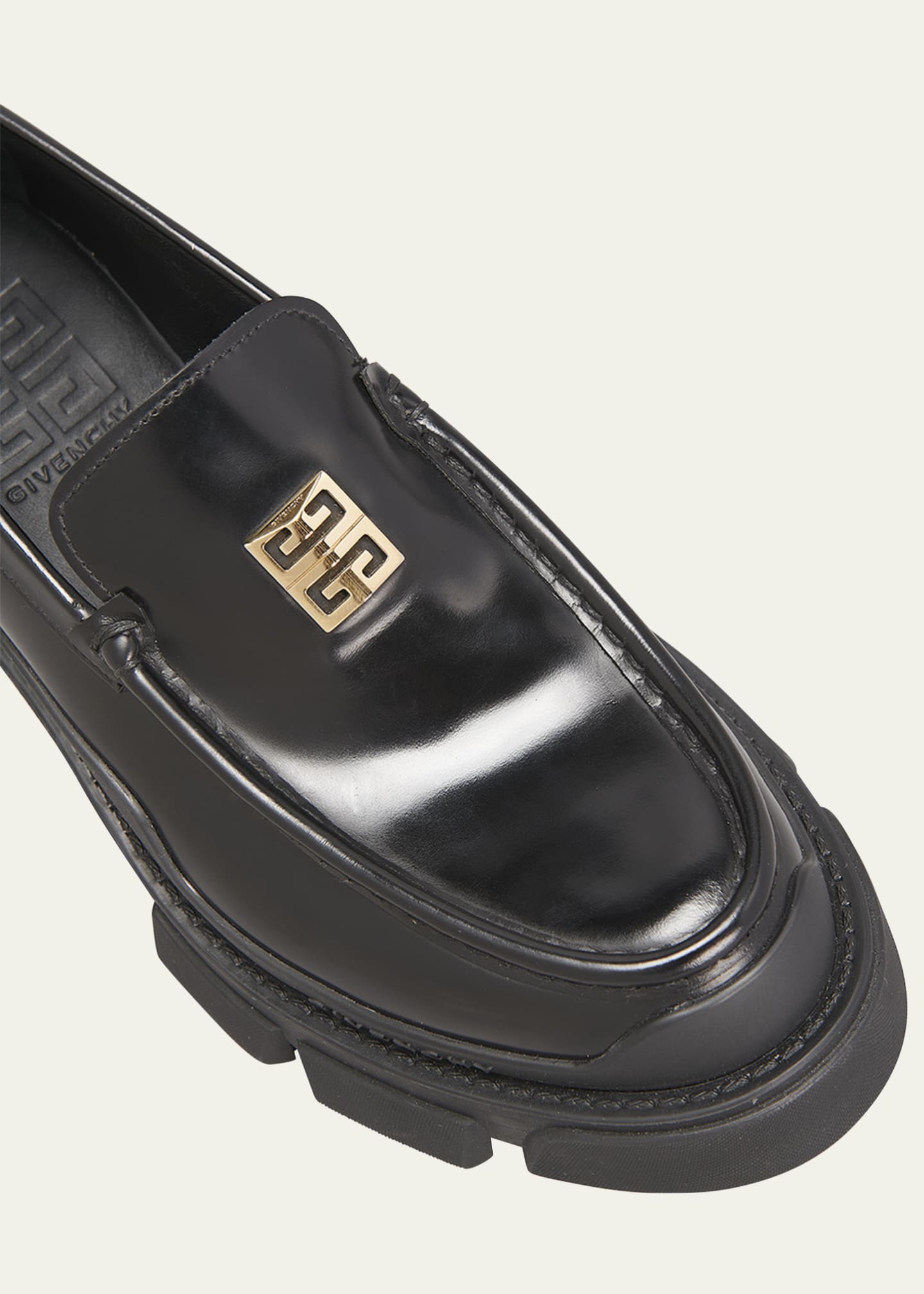 Givenchy Terra Calfskin Medallion Loafers - Bergdorf Goodman