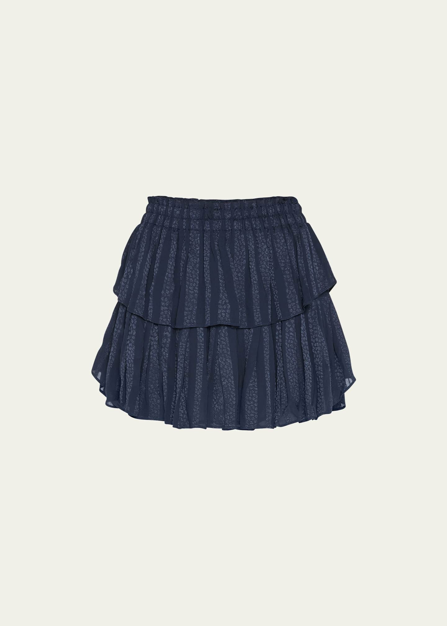 LoveShackFancy Tiered Ruffle Mini Skirt - Bergdorf Goodman