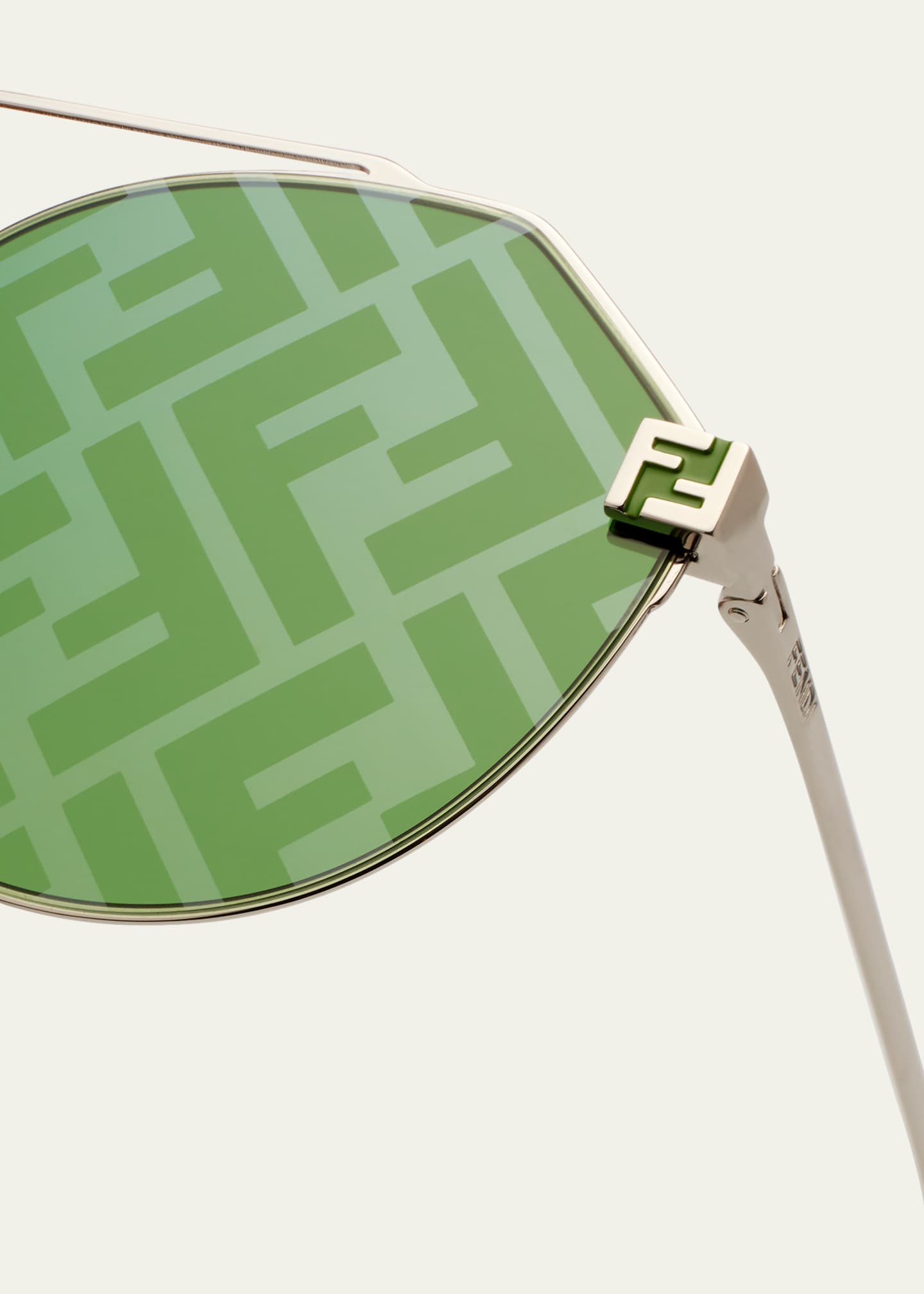 Fendi Mens Monogram Lens Round Sunglasses Bergdorf Goodman