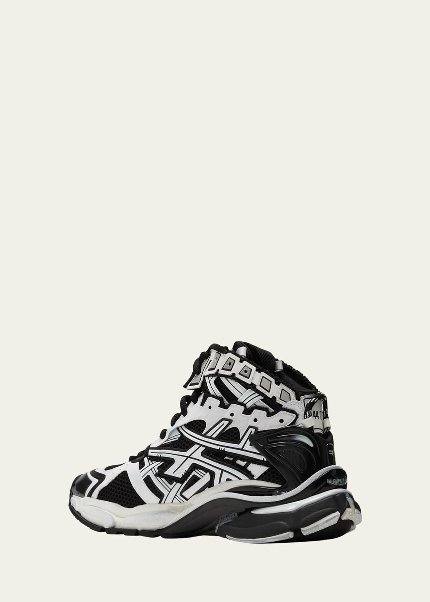 Balenciaga Men's Caged Mesh High-Top Runner Sneakers - Bergdorf Goodman