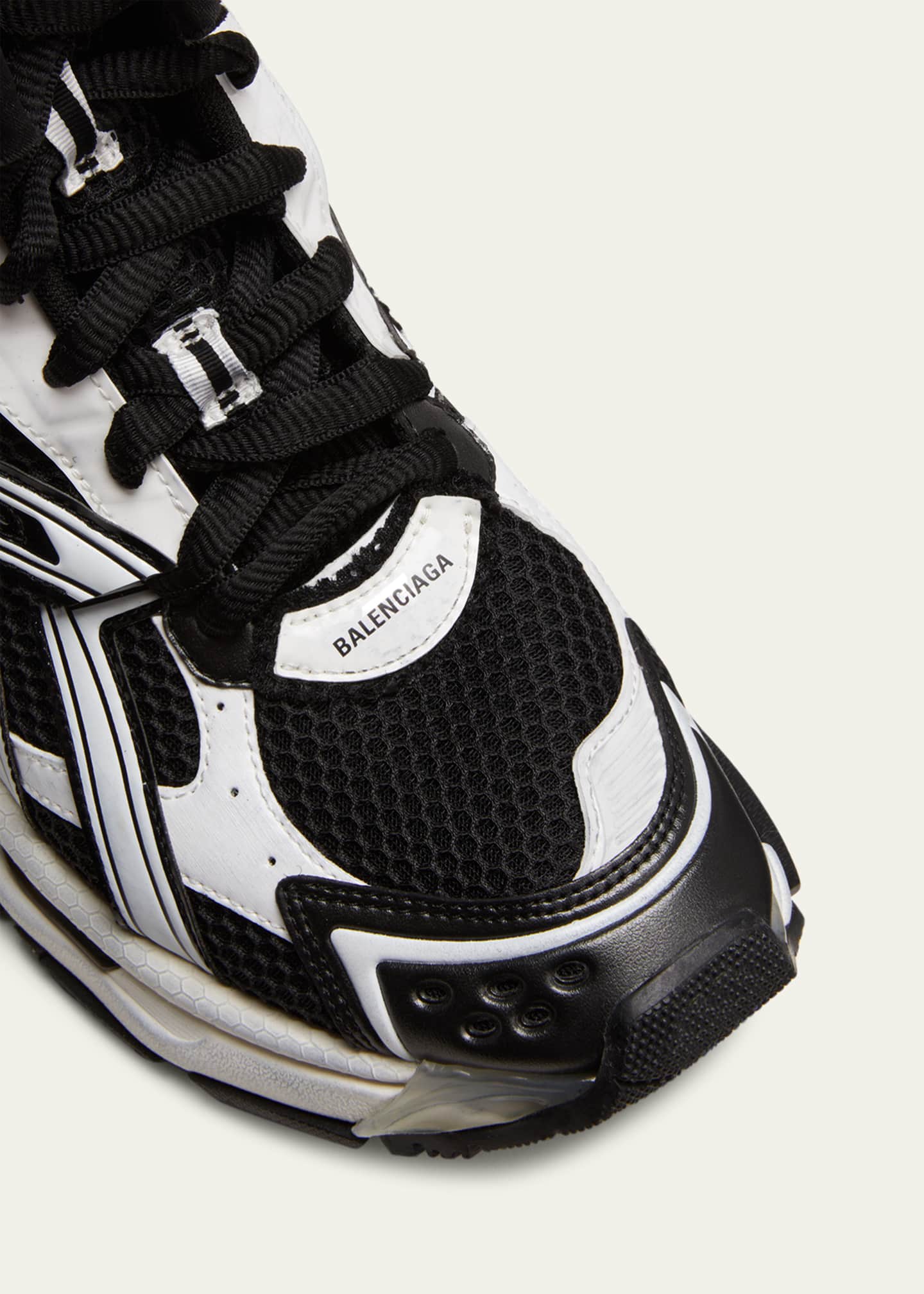 Balenciaga Men's Caged Mesh High-Top Runner Sneakers - Bergdorf Goodman