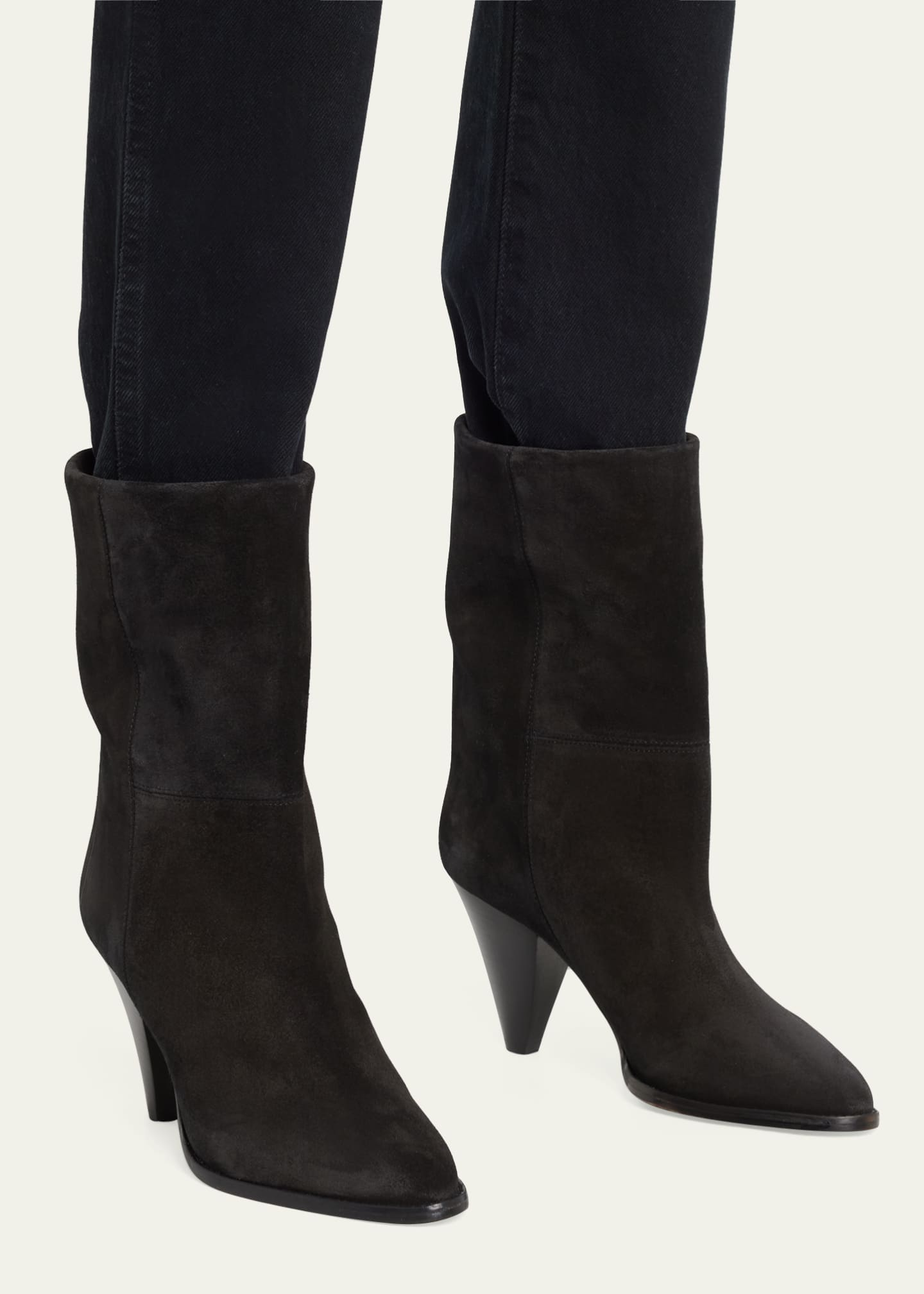 Isabel Marant Rouxa Suede Ankle Booties - Bergdorf Goodman