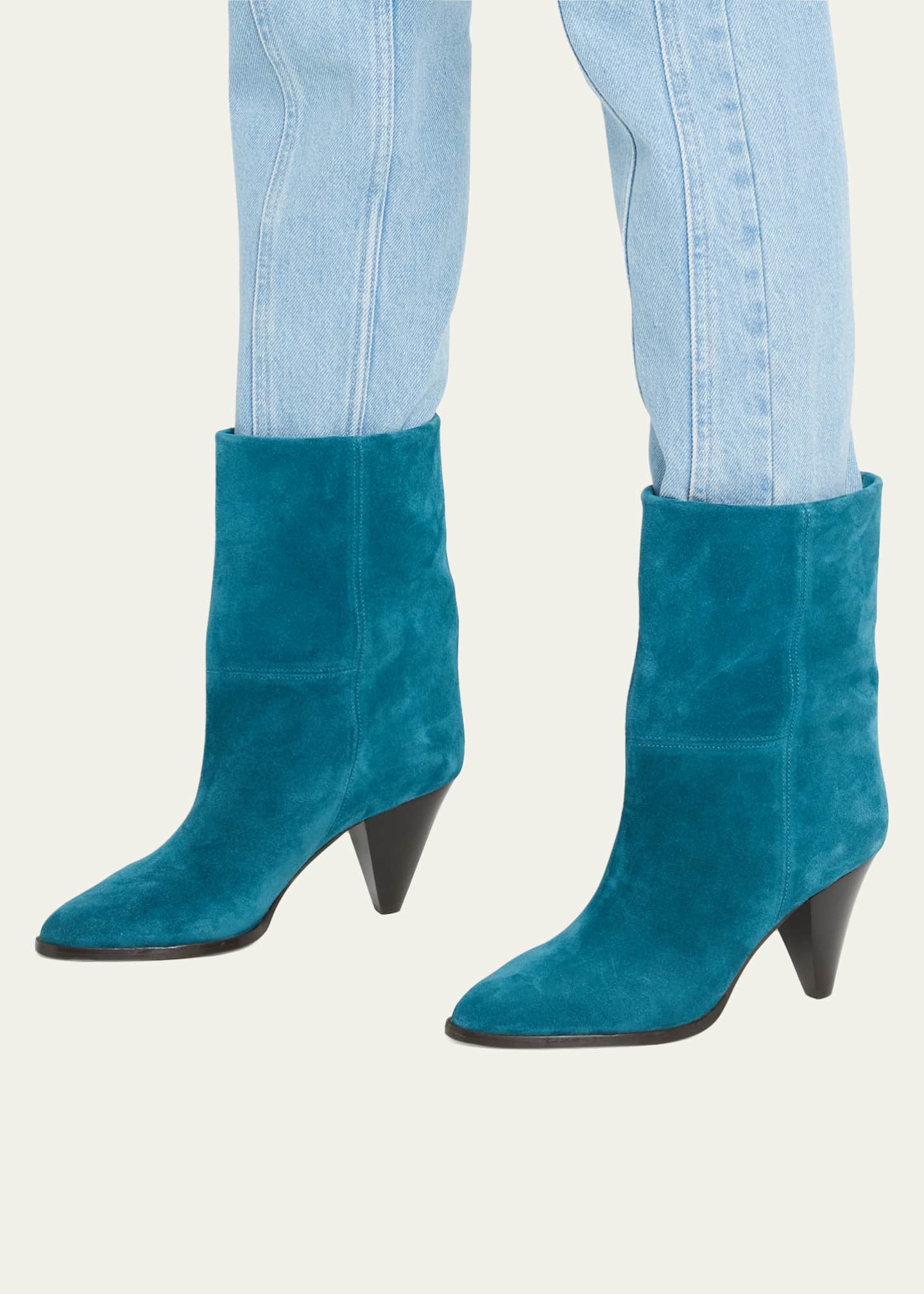 Isabel Marant Rouxa Suede Ankle Booties - Bergdorf Goodman