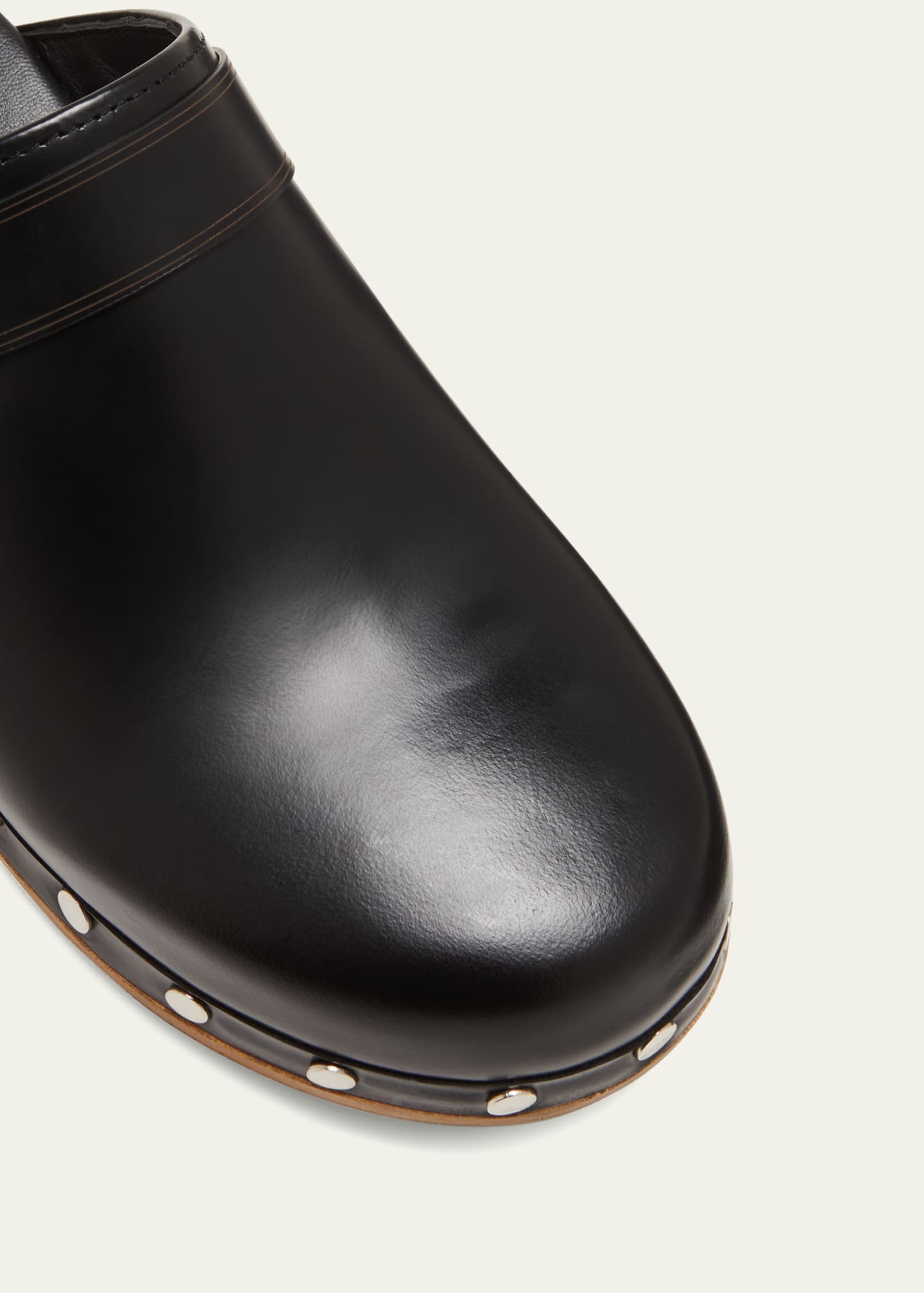 Isabel Marant Thalie Leather Clogs - Bergdorf Goodman