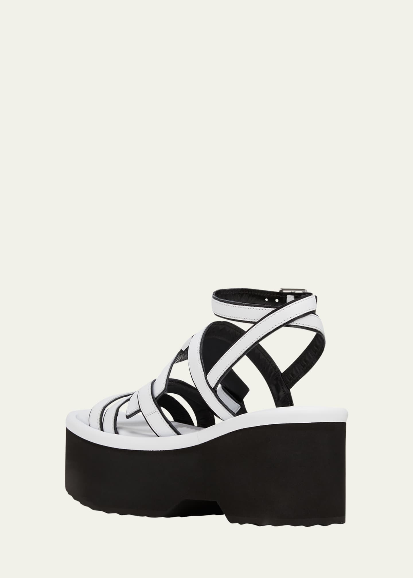 Pierre Hardy Kaliste Calfskin Caged Platform Sandals - Bergdorf Goodman