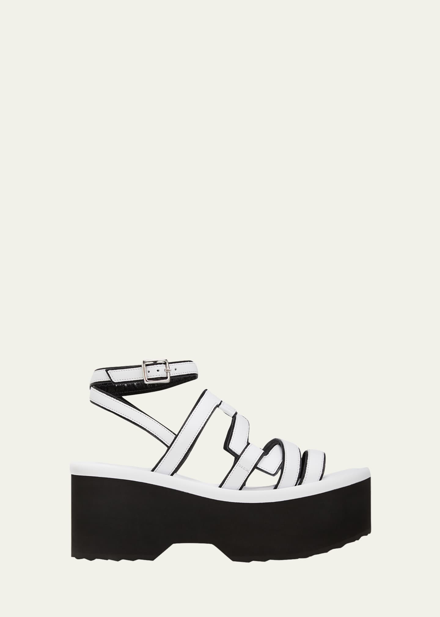 Pierre Hardy Kaliste Calfskin Caged Platform Sandals - Bergdorf Goodman