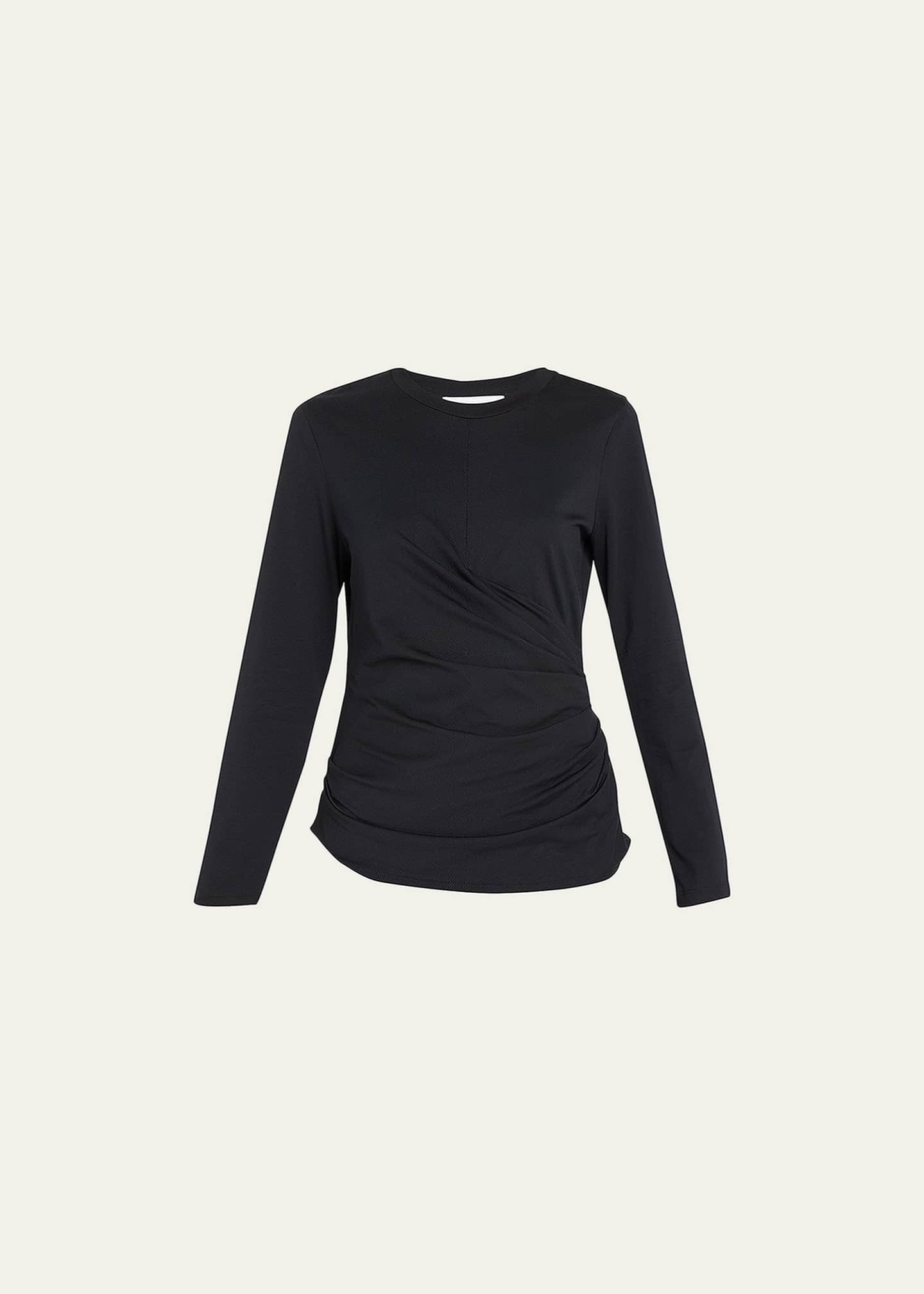 3.1 Phillip Lim Draped Long-Sleeve Tee - Bergdorf Goodman