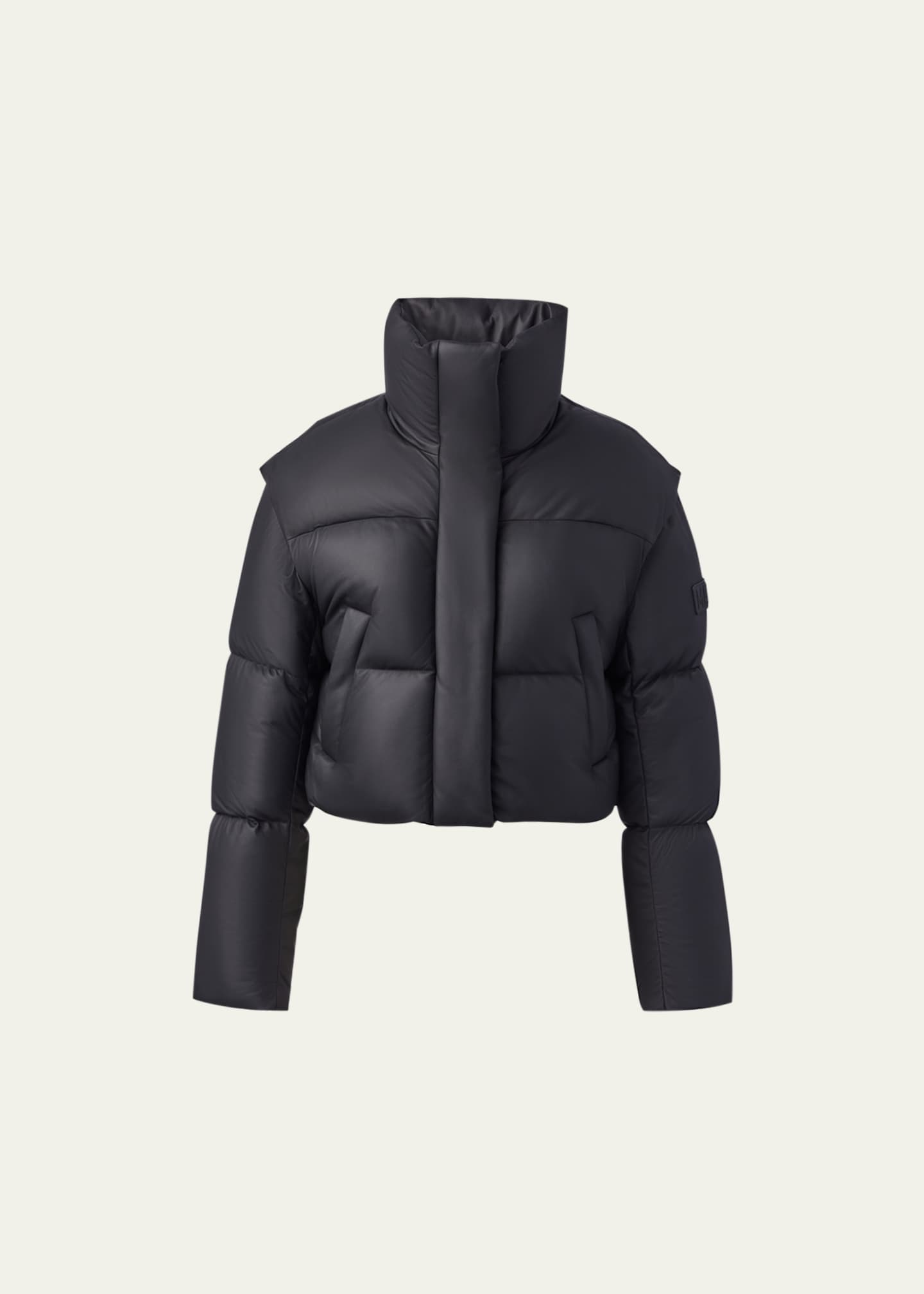 Mackage Bailey Convertible Leather Puffer Jacket - Bergdorf Goodman