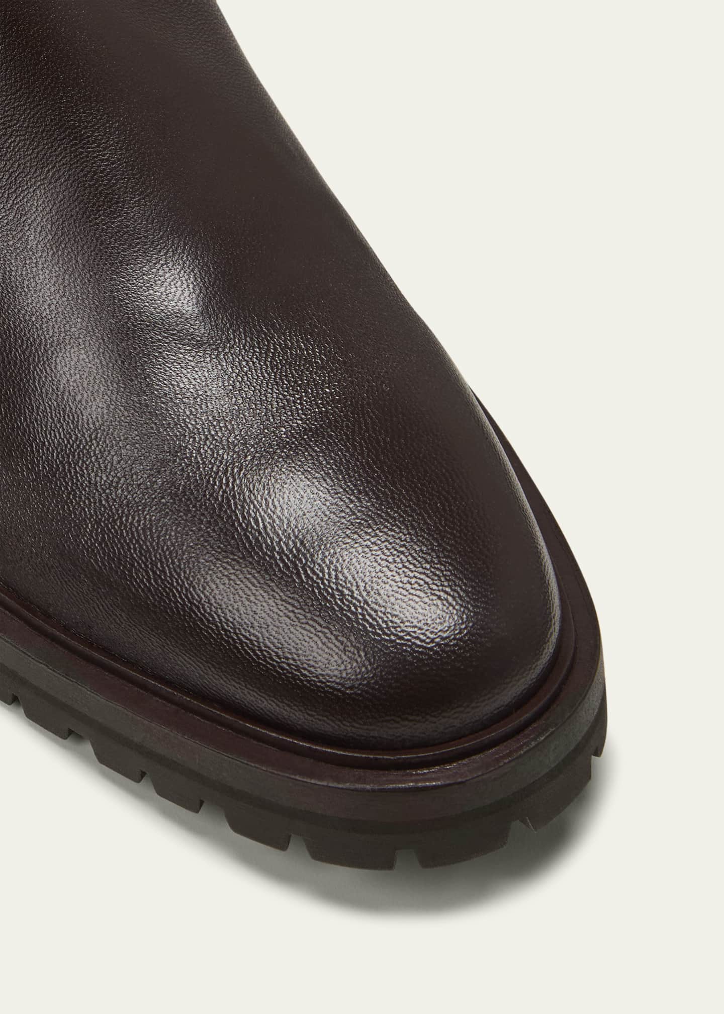 Loeffler Randall Danny Lambskin Lug-Sole Mid Boots - Bergdorf Goodman