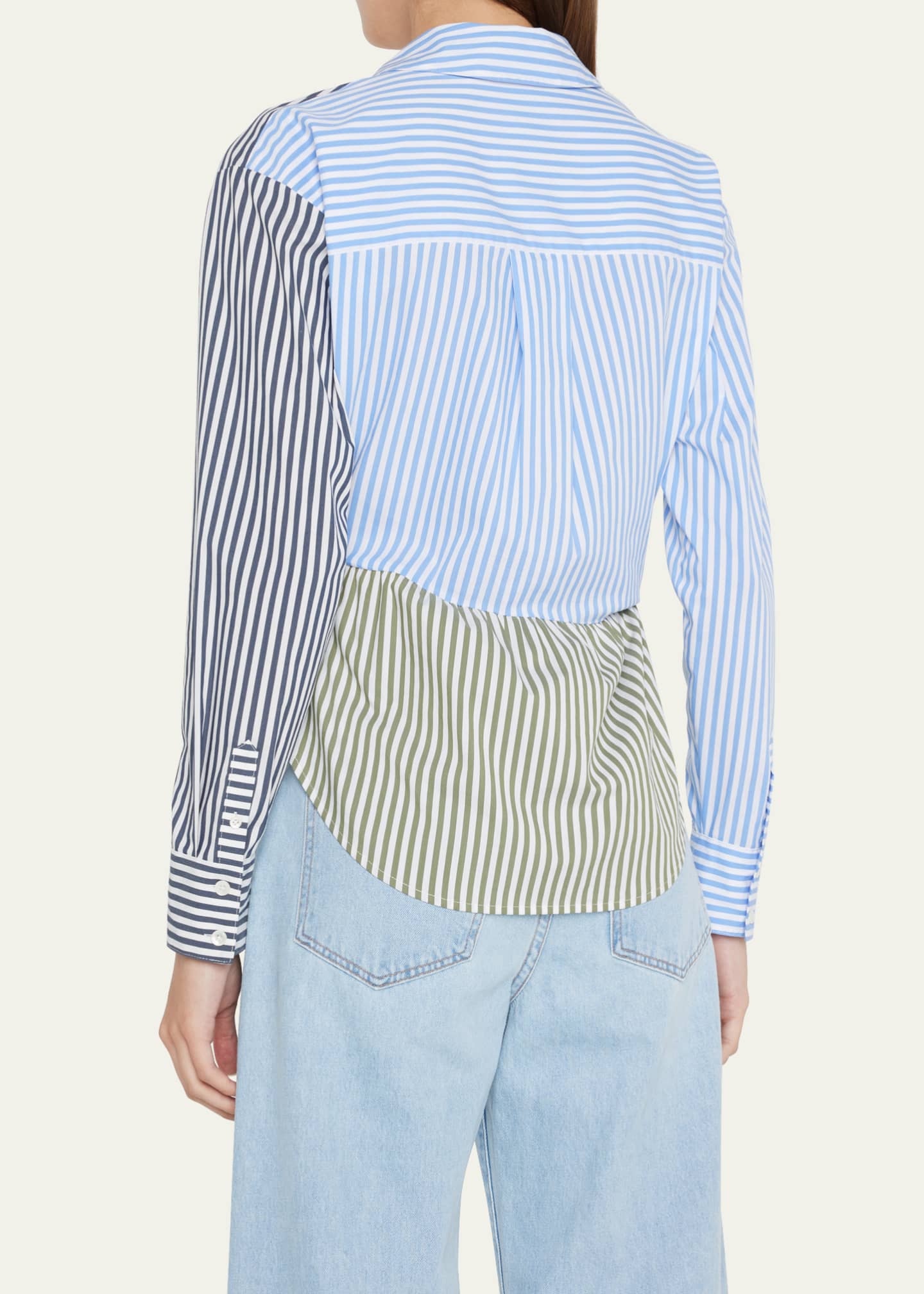 Veronica Beard Mayfair Button-Front Wrap Top - Bergdorf Goodman