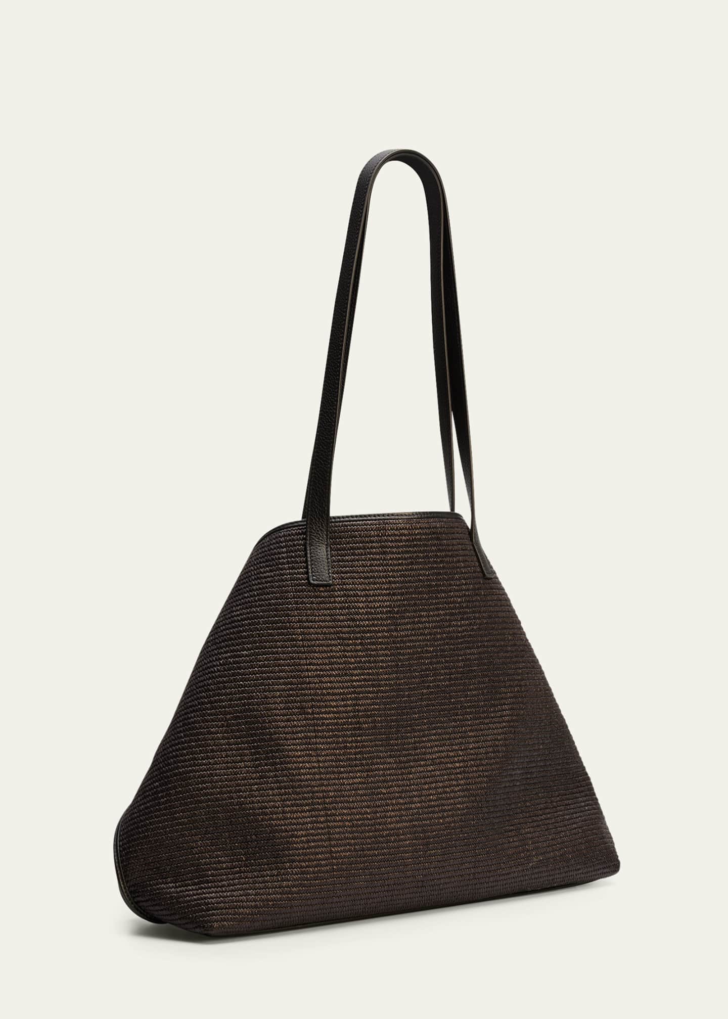 Akris Ai Medium Cotton & Leather Shoulder Bag - Bergdorf Goodman