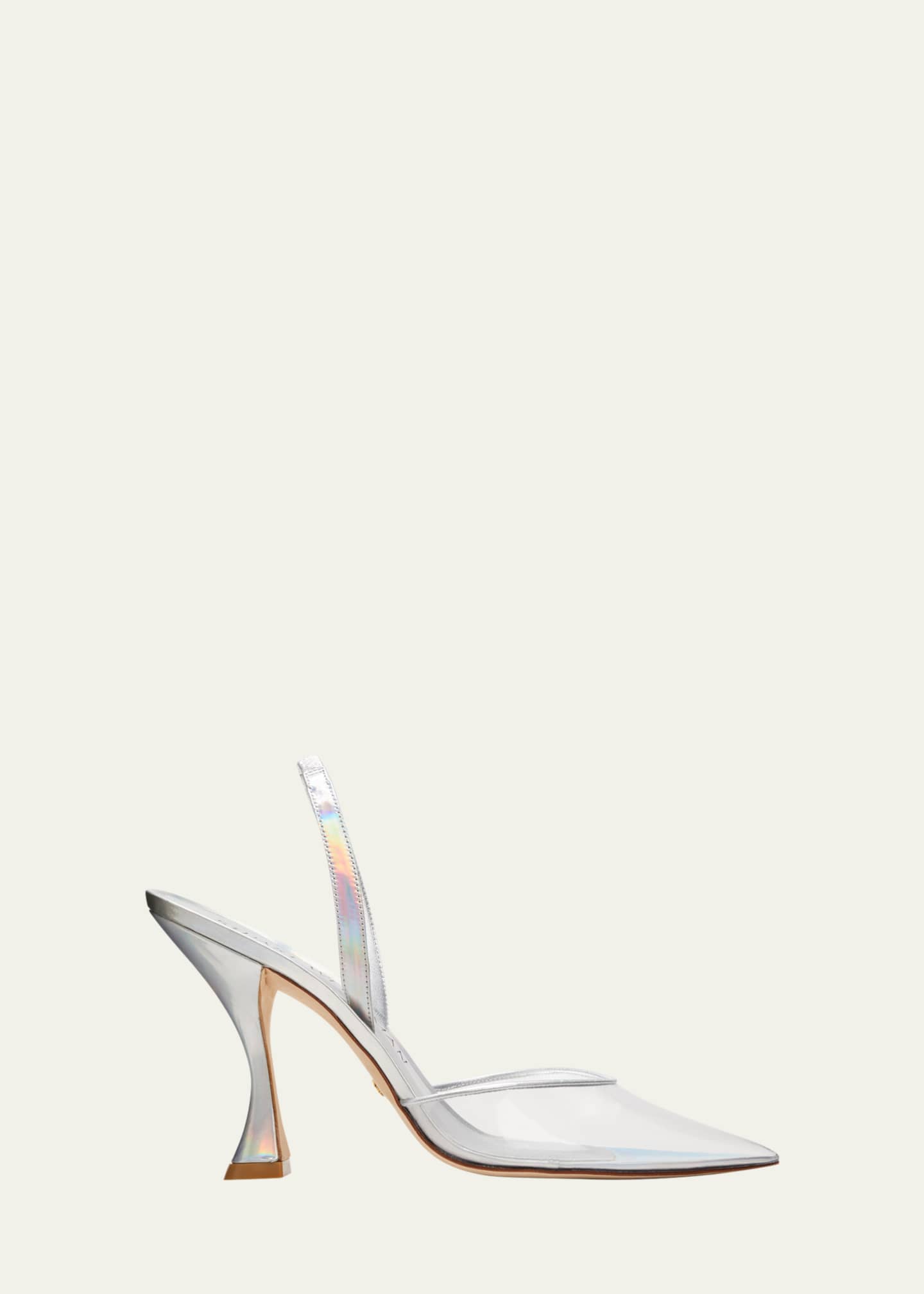 Stuart Weitzman Xcurve Iridescent Halter Slingback Pumps - Bergdorf Goodman