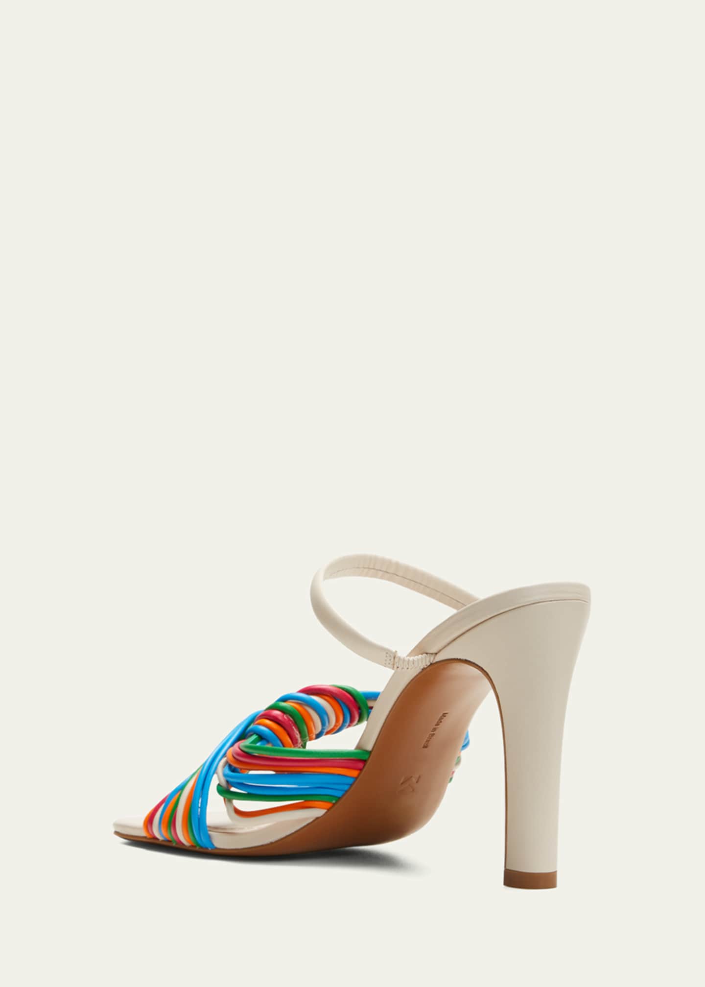 Mercedes Castillo Elodie Knotted Leather Slide Sandals - Bergdorf Goodman