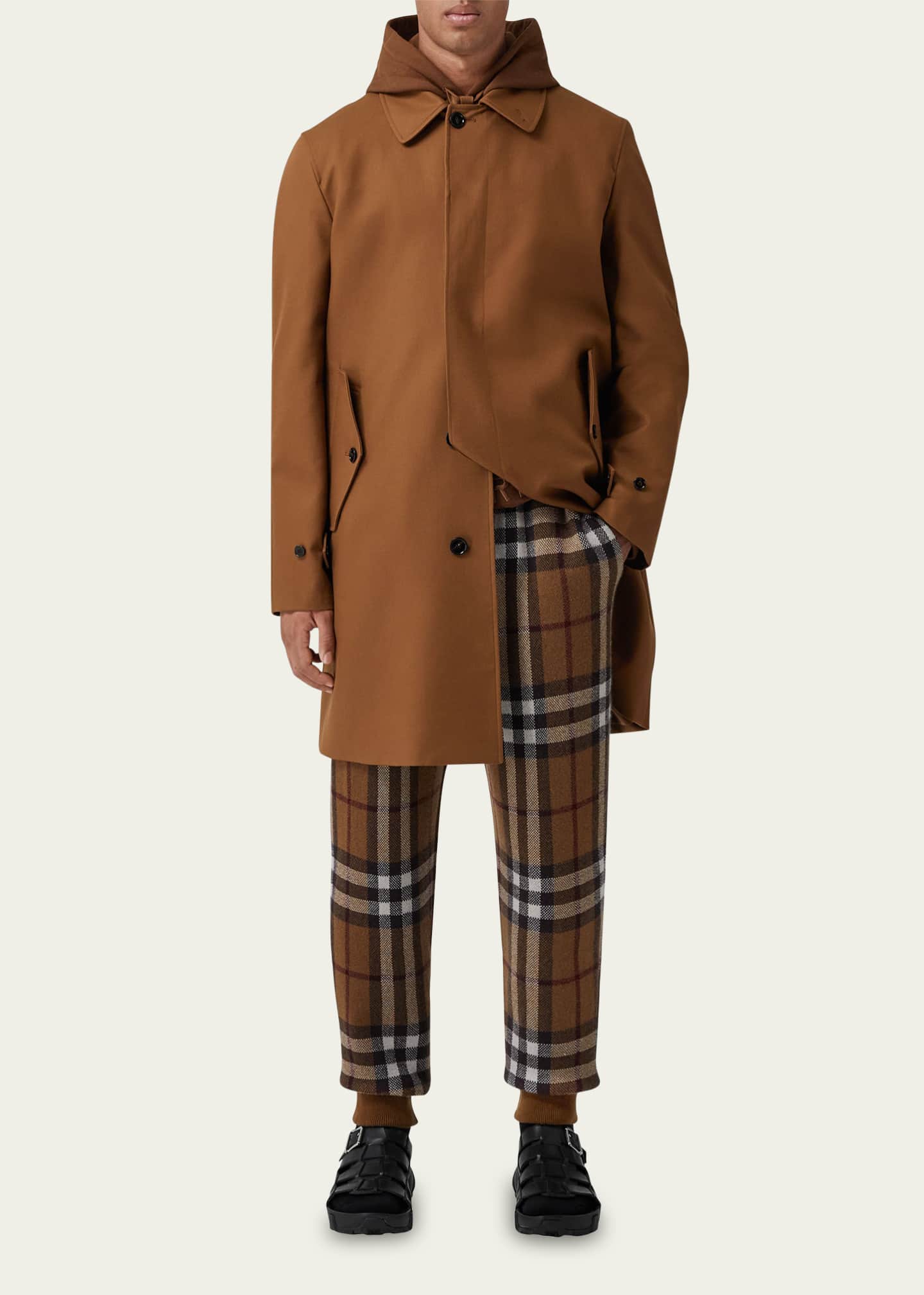 Burberry Men's Marley Check Jogger Pants - Bergdorf Goodman