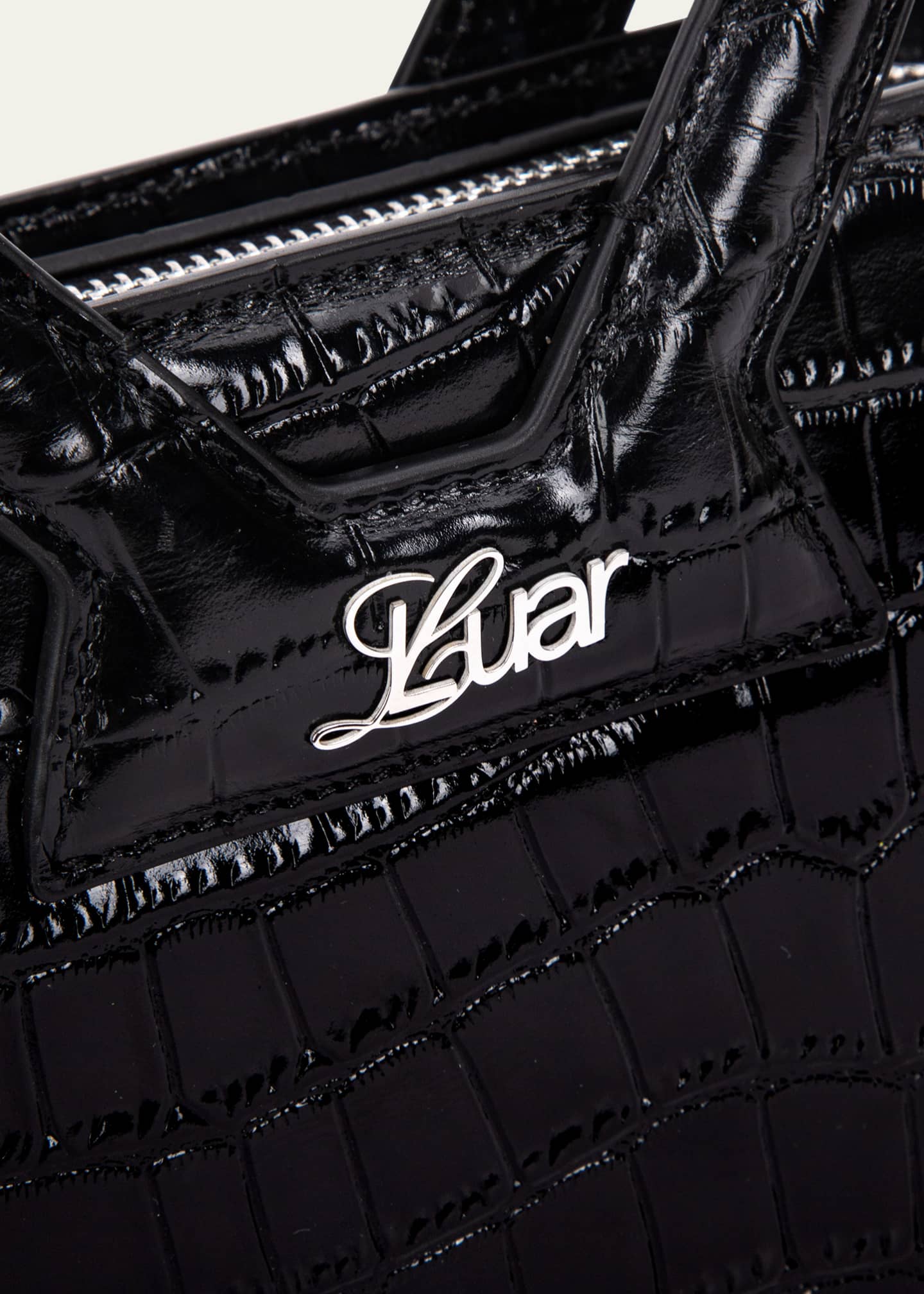 Luar Ana Small Croc-Embossed Top-Handle Bag - Bergdorf Goodman