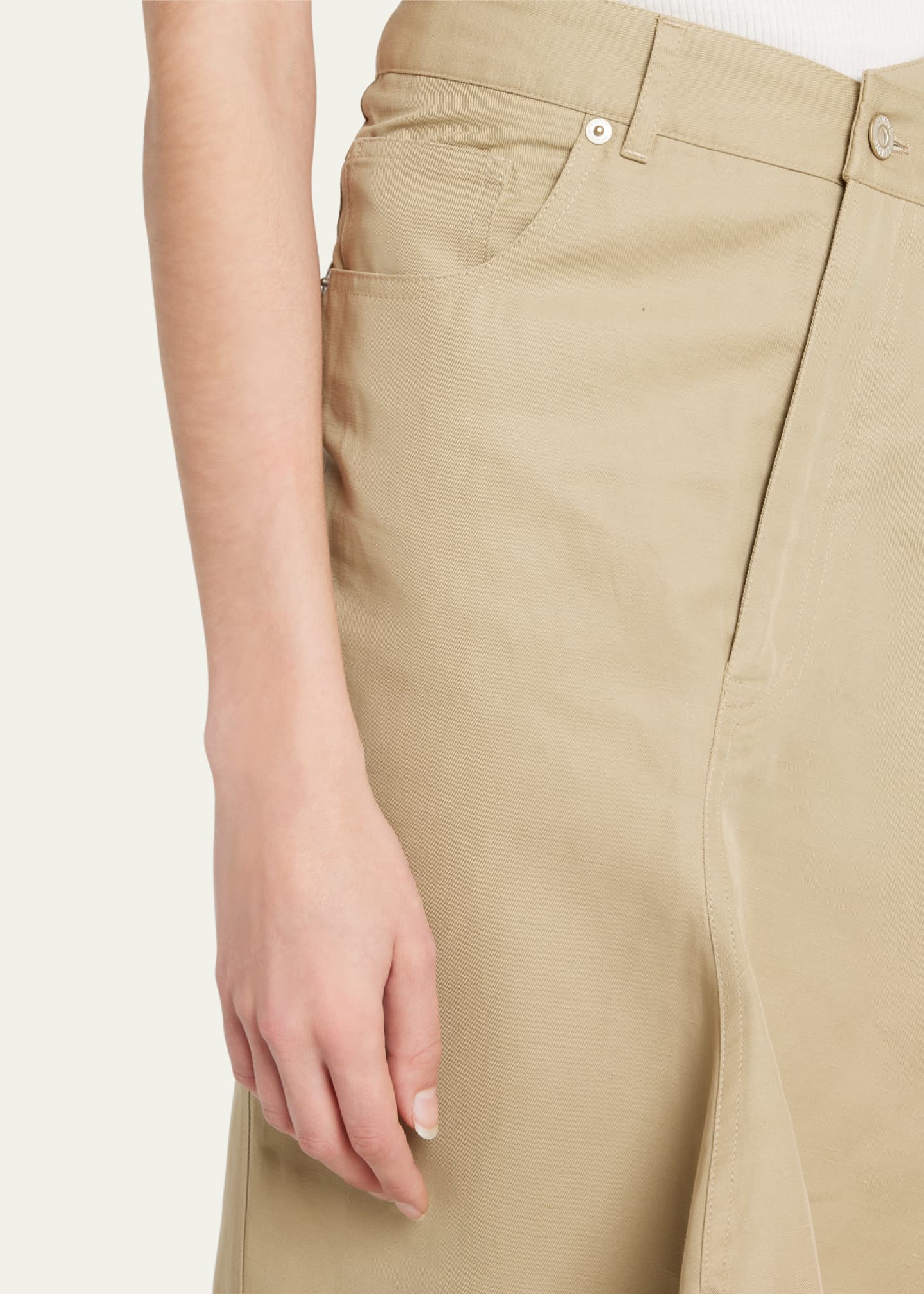 Loewe Deconstructed Midi Skirt - Bergdorf Goodman