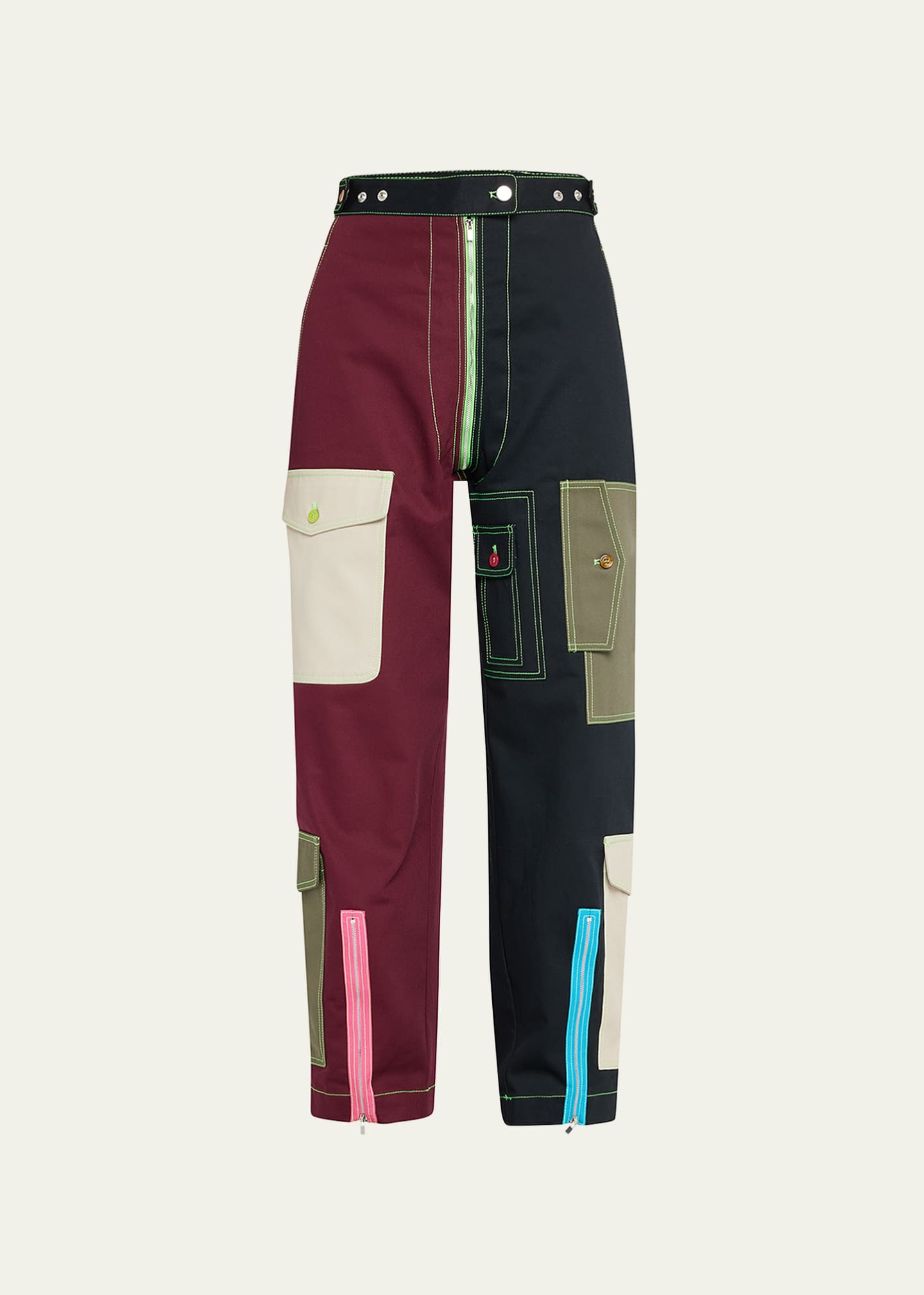 CHRISTOPHER JOHN ROGERS Colorblock Cargo Pants - Bergdorf Goodman