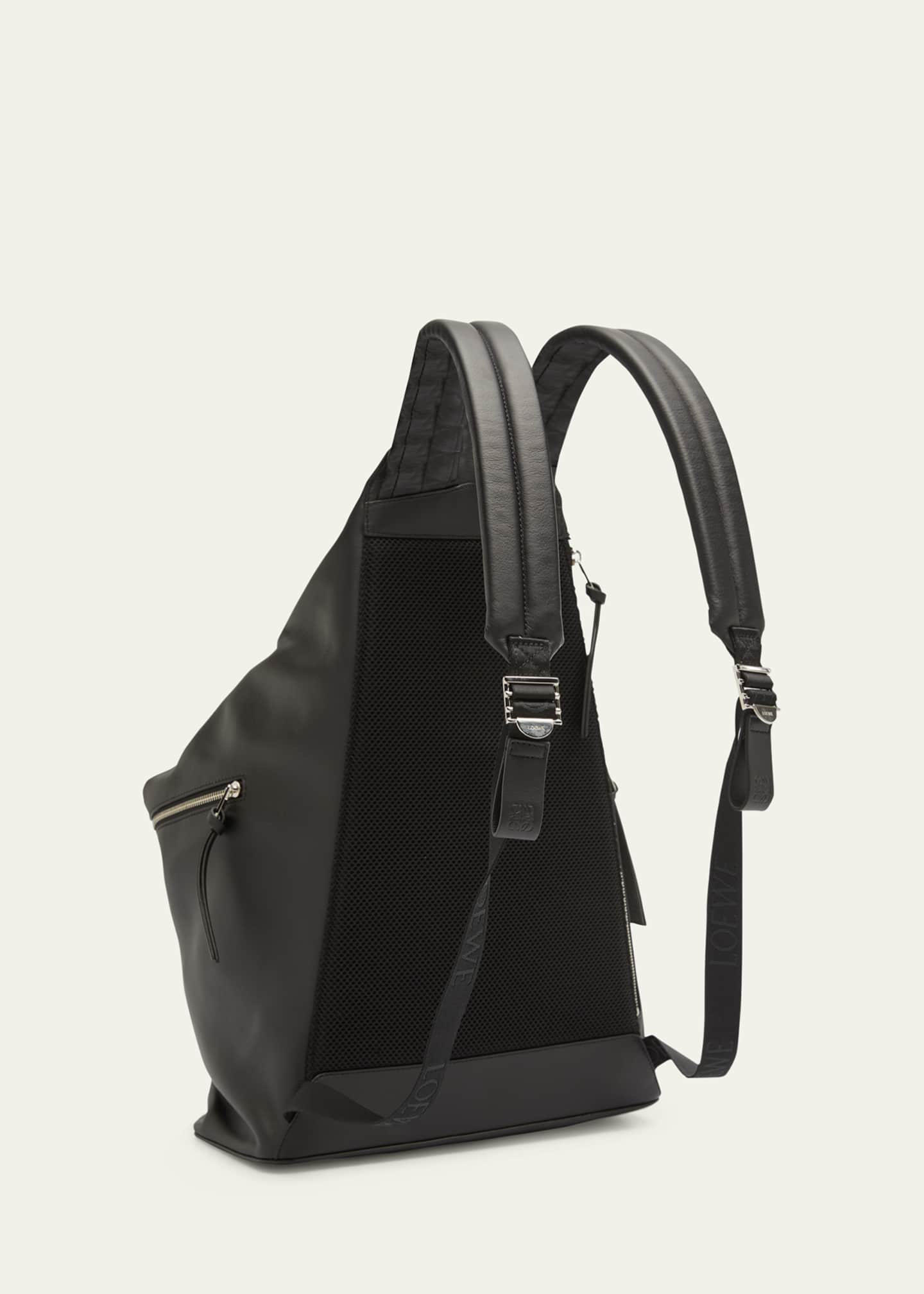 Loewe Men's Convertible Leather Backpack - Bergdorf Goodman