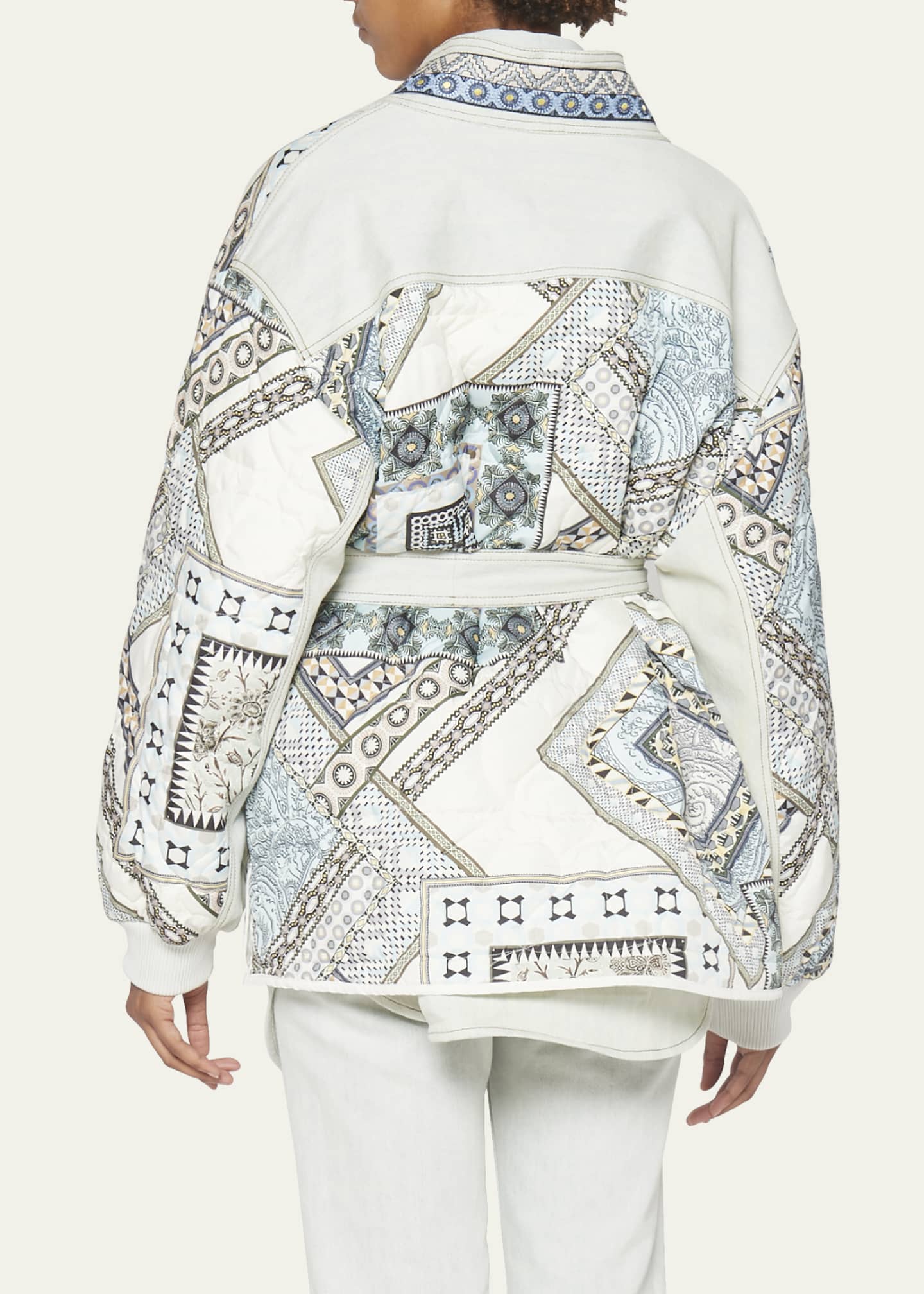 Etro Patchwork Tie-Waist Jacket - Bergdorf Goodman