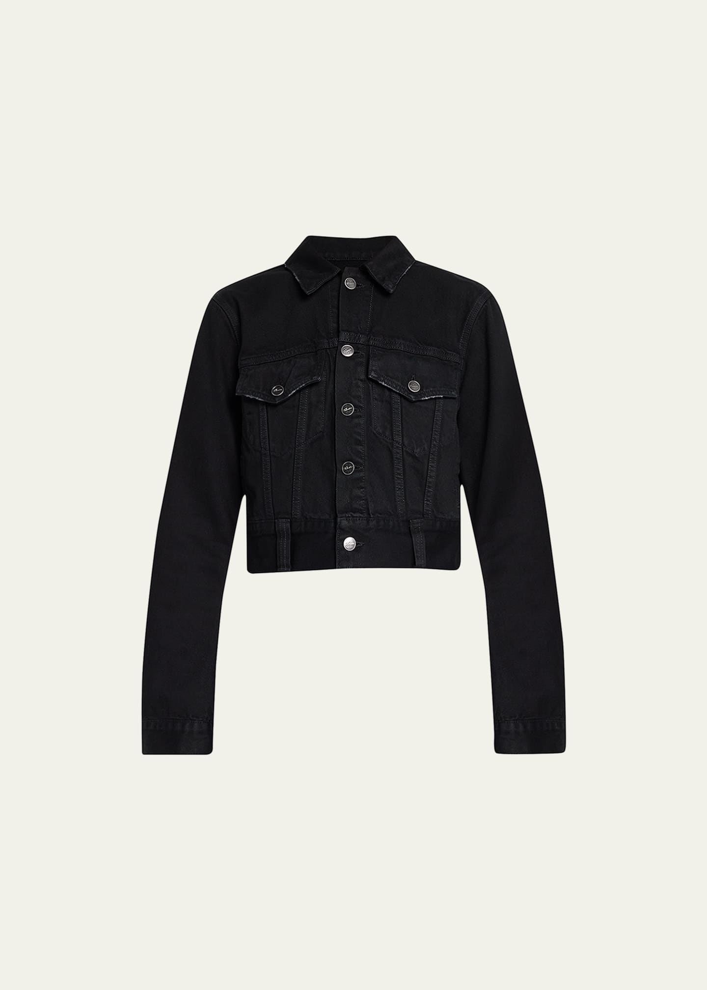 Khaite Rizzo Belt-Loop Denim Jacket - Bergdorf Goodman