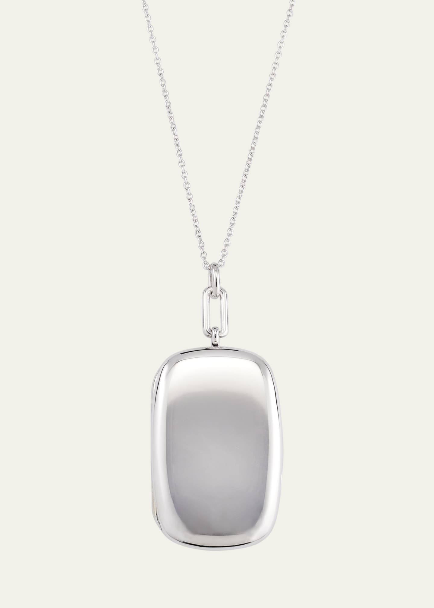 Monica Rich Kosann The Finn Sterling Silver Locket Necklace - Bergdorf ...