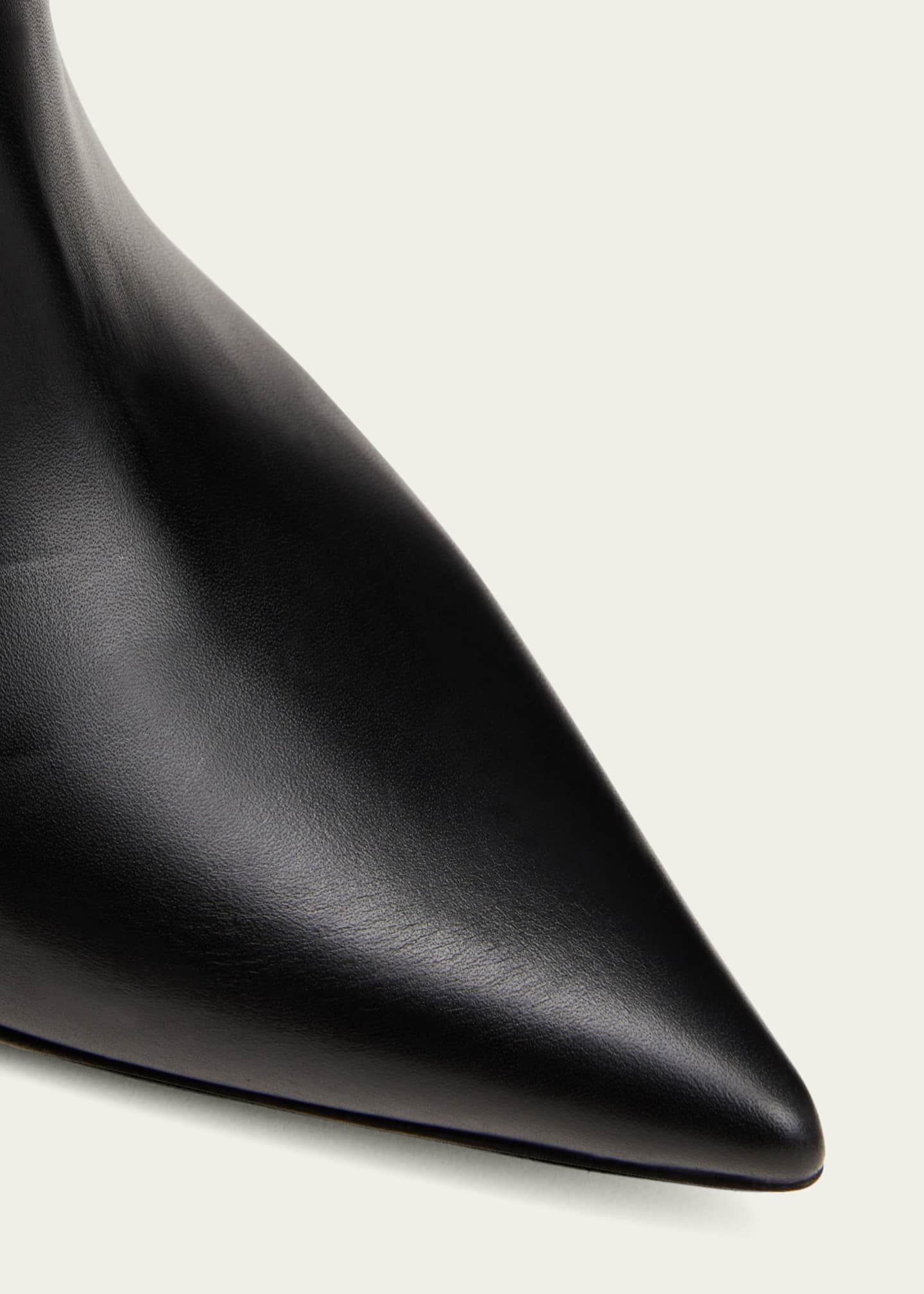 Loewe Leather Rose-Heel Ankle Boots - Bergdorf Goodman