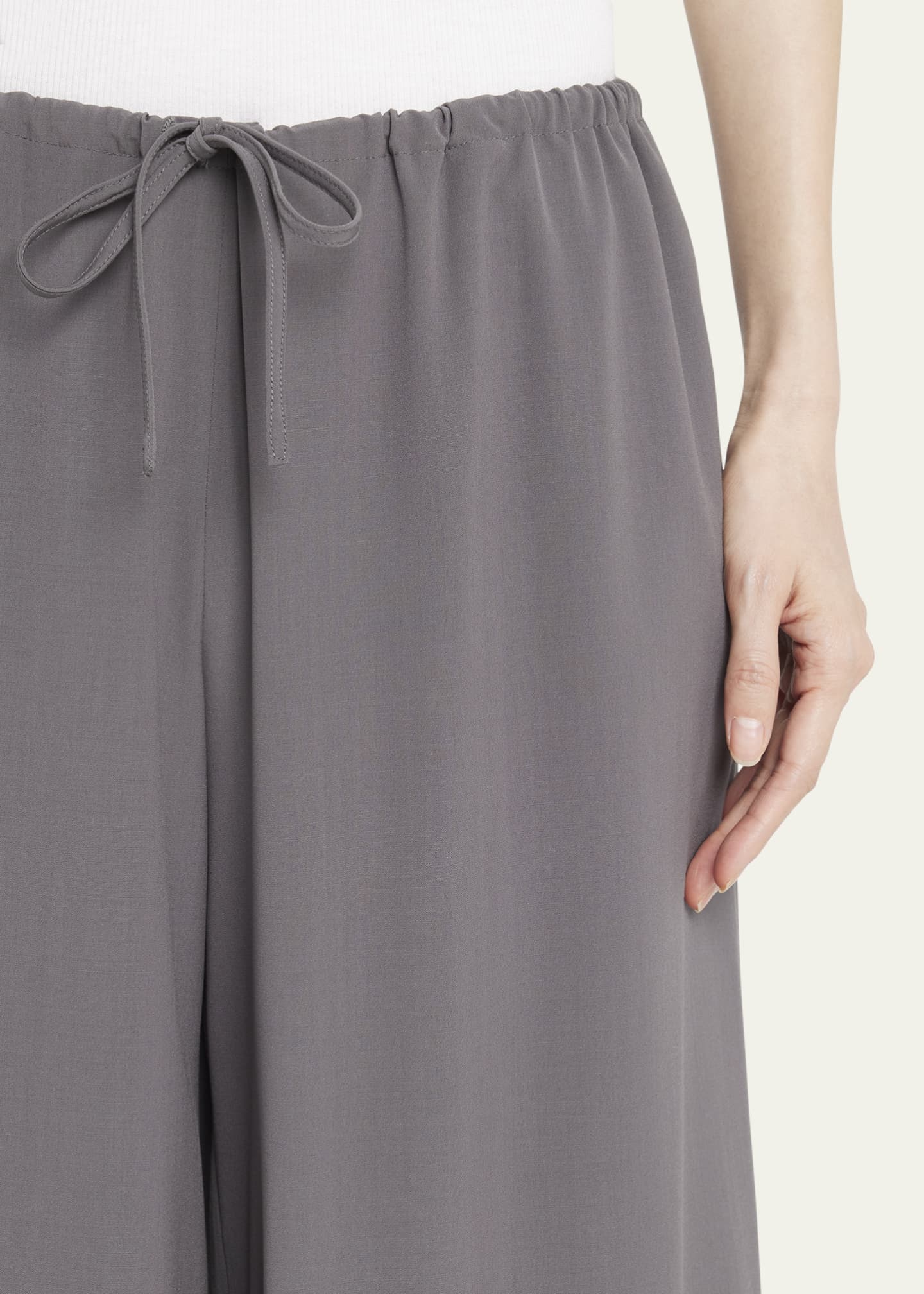 THE ROW Barrie Drawstring Wide-Leg Pants - Bergdorf Goodman
