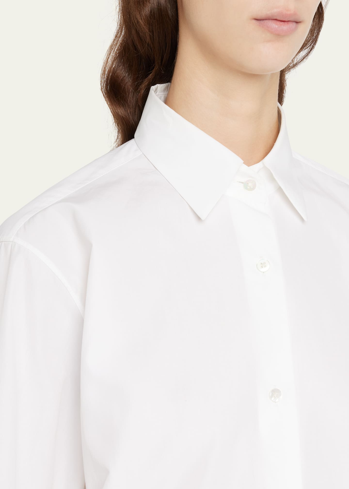 THE ROW Blaga Button-Front Shirt - Bergdorf Goodman