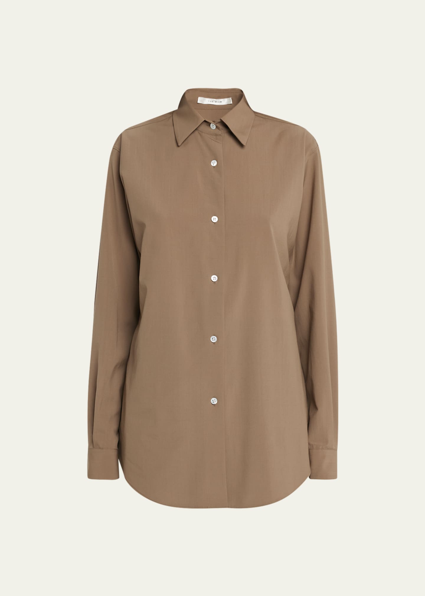 THE ROW Blaga Wool Button-Front Shirt - Bergdorf Goodman