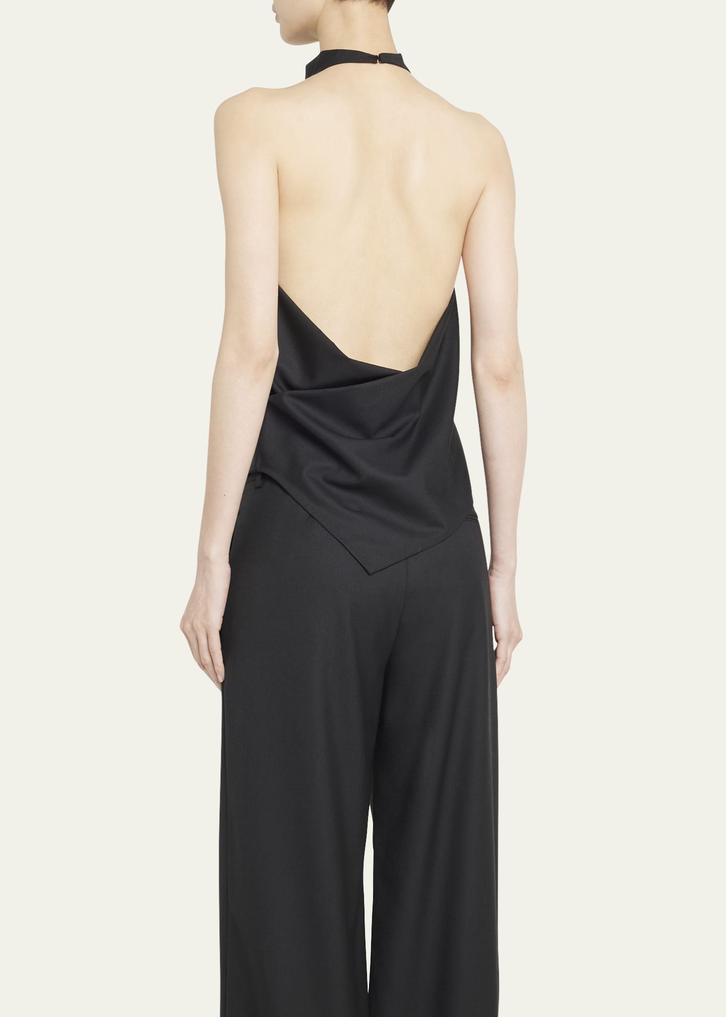 THE ROW Bence Open-Back Handkerchief Top - Bergdorf Goodman