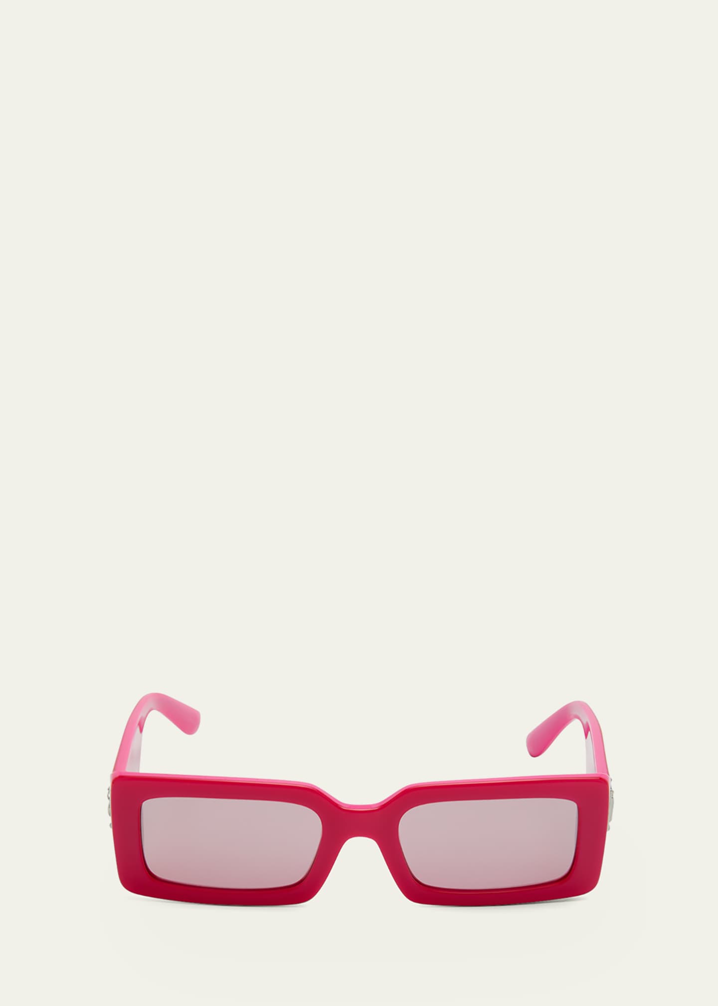 Dolce&Gabbana Interlocking DG Emblem Rectangle Acetate Sunglasses ...