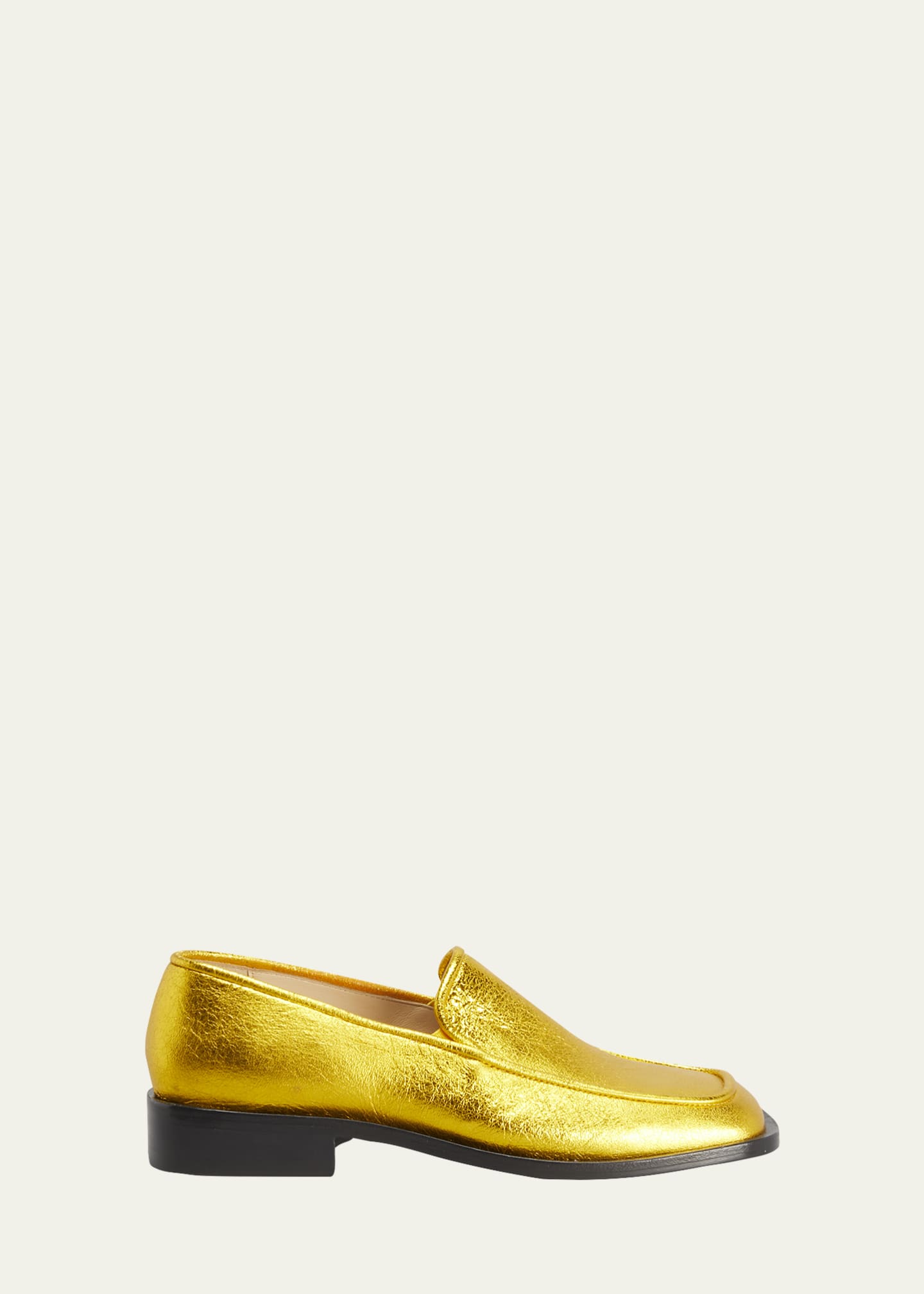 Wandler Lucy Metallic Leather Loafers - Bergdorf Goodman