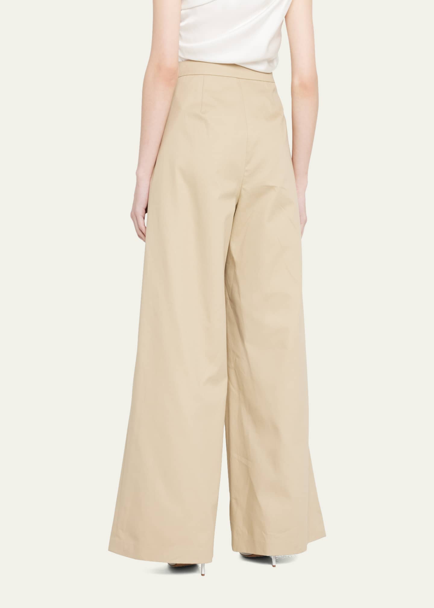 Brandon Maxwell Pleated Wide-Leg Trousers - Bergdorf Goodman