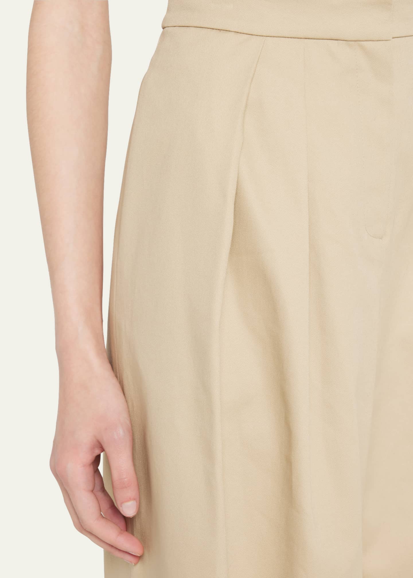 Brandon Maxwell Pleated Wide-Leg Trousers - Bergdorf Goodman