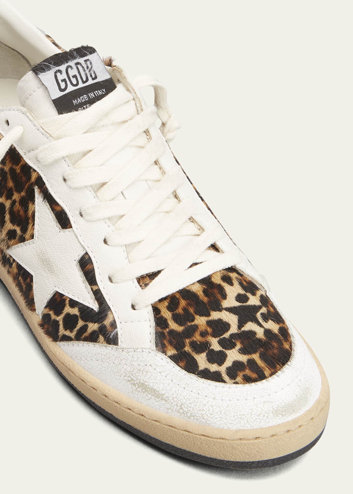 Golden Goose Ballstar Leopard Low-Top Sneakers - Bergdorf Goodman